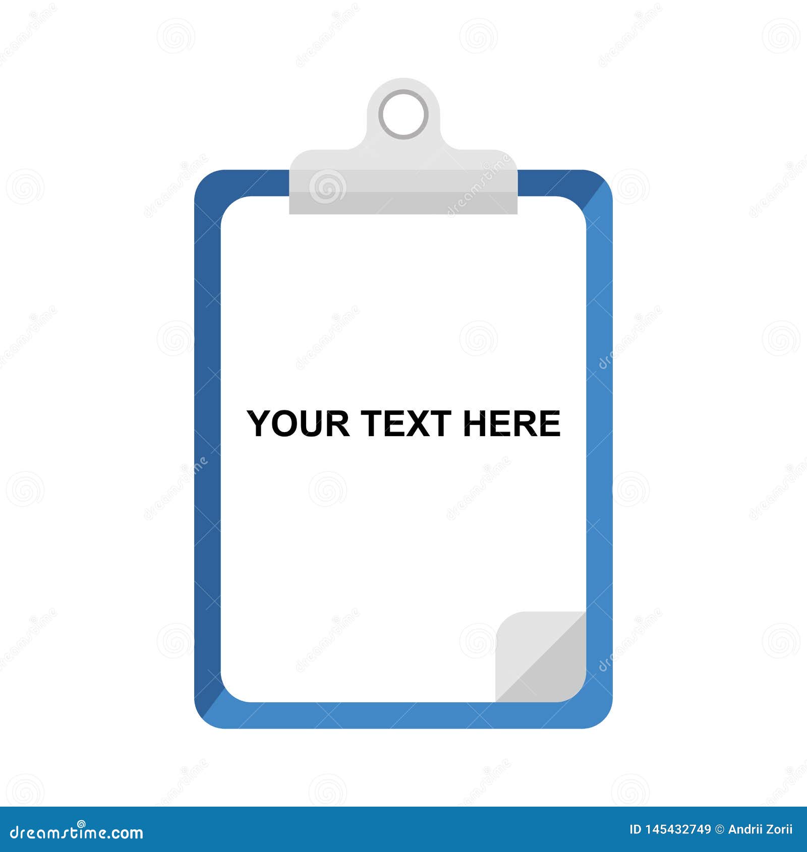 Tablet With Paper. Note And Base For Writing. Tablet Checklist. Vector ...