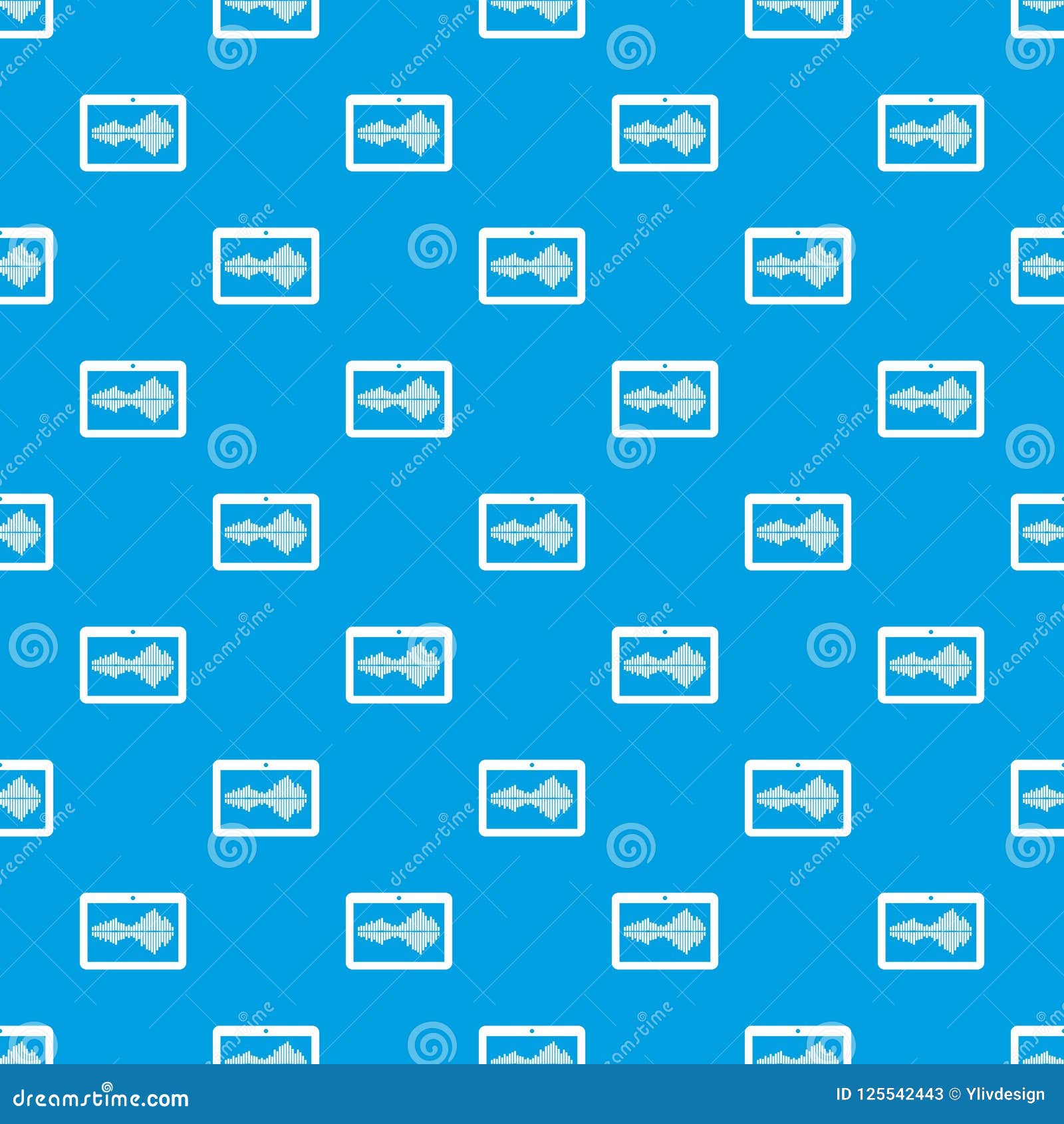 Tablet Pattern Seamless Blue Stock Illustration - Illustration of ...