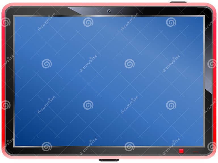 Tablet PC stock vector. Illustration of wireless, connection - 19976314