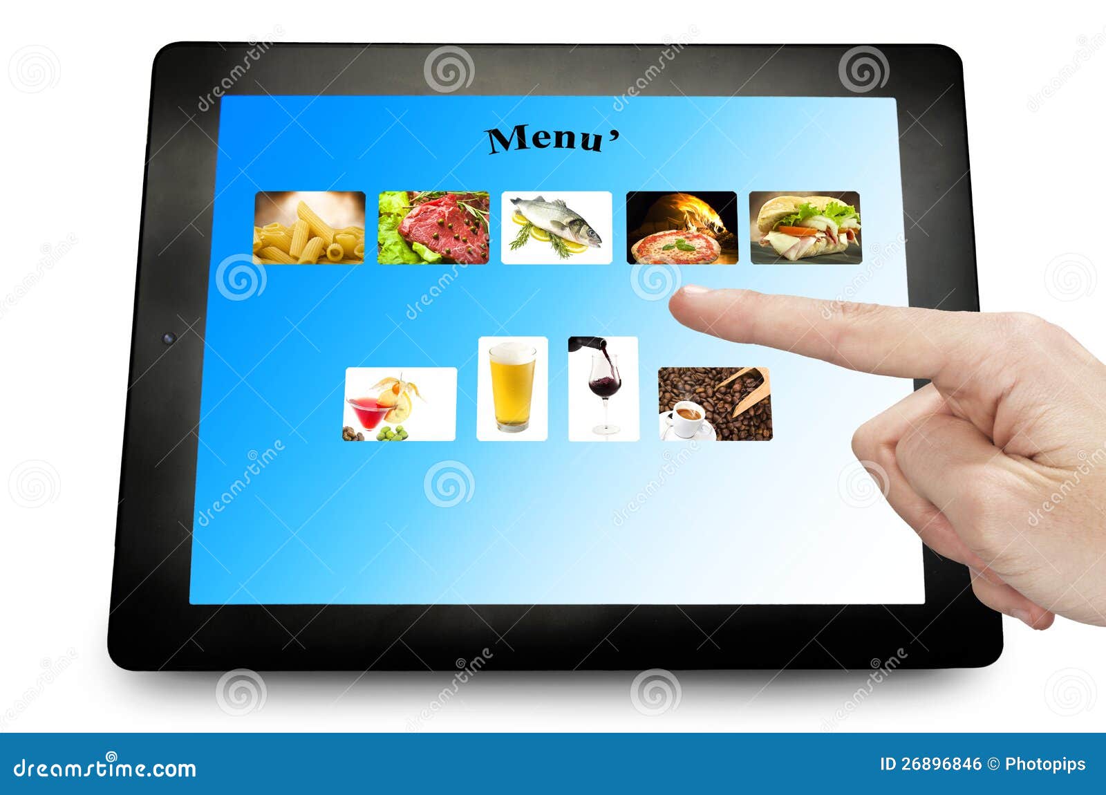Tablet pc stock photo. Image of front, computer, electronic - 26896846