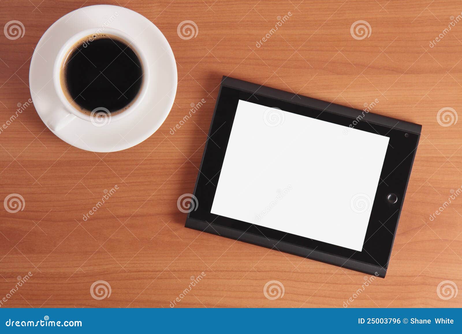 Tablet PC and coffee. stock photo. Image of tech, touch - 25003796