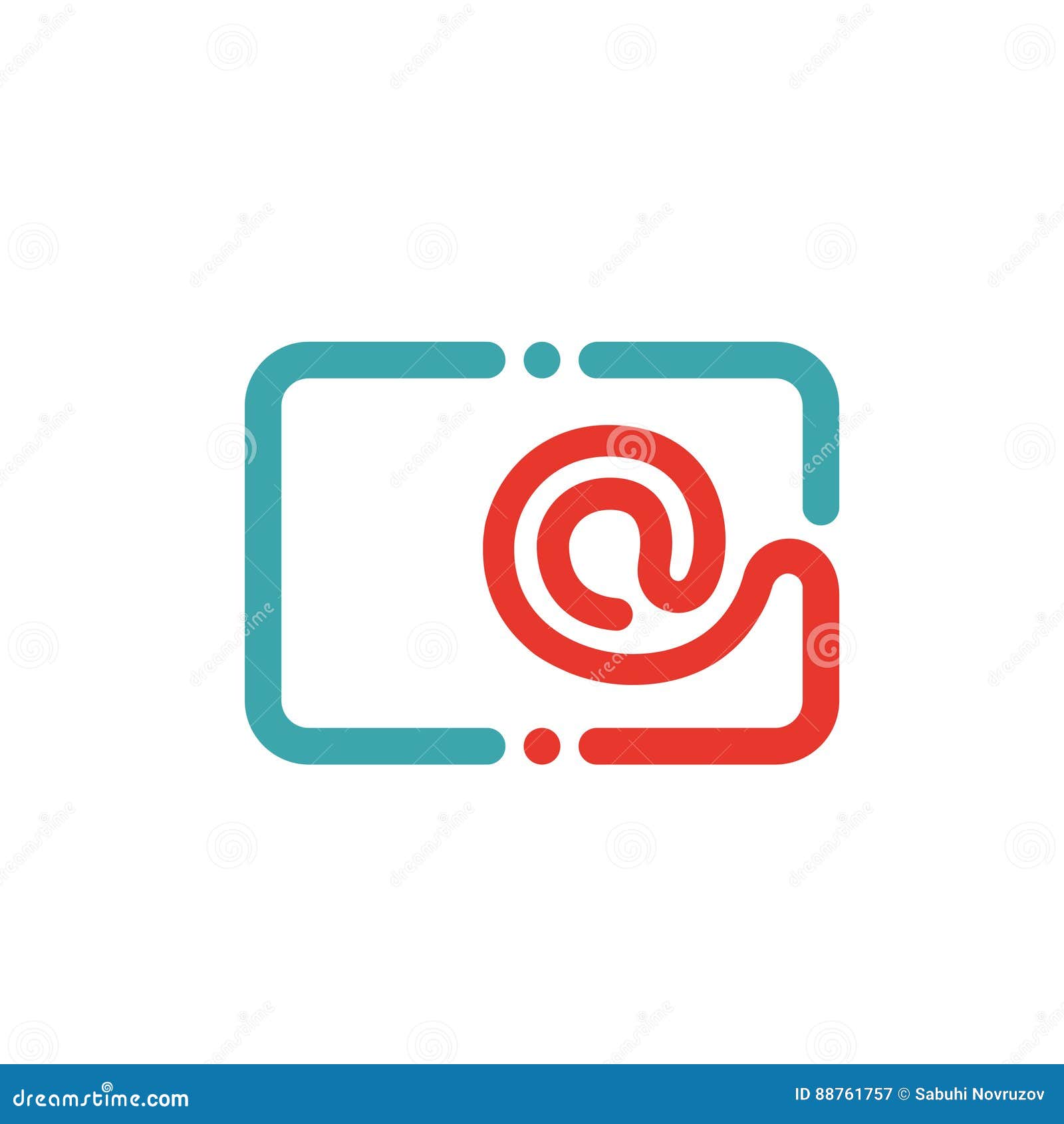 Tablet PC E-mail Icon Vector Illustration. Stock Vector - Illustration ...