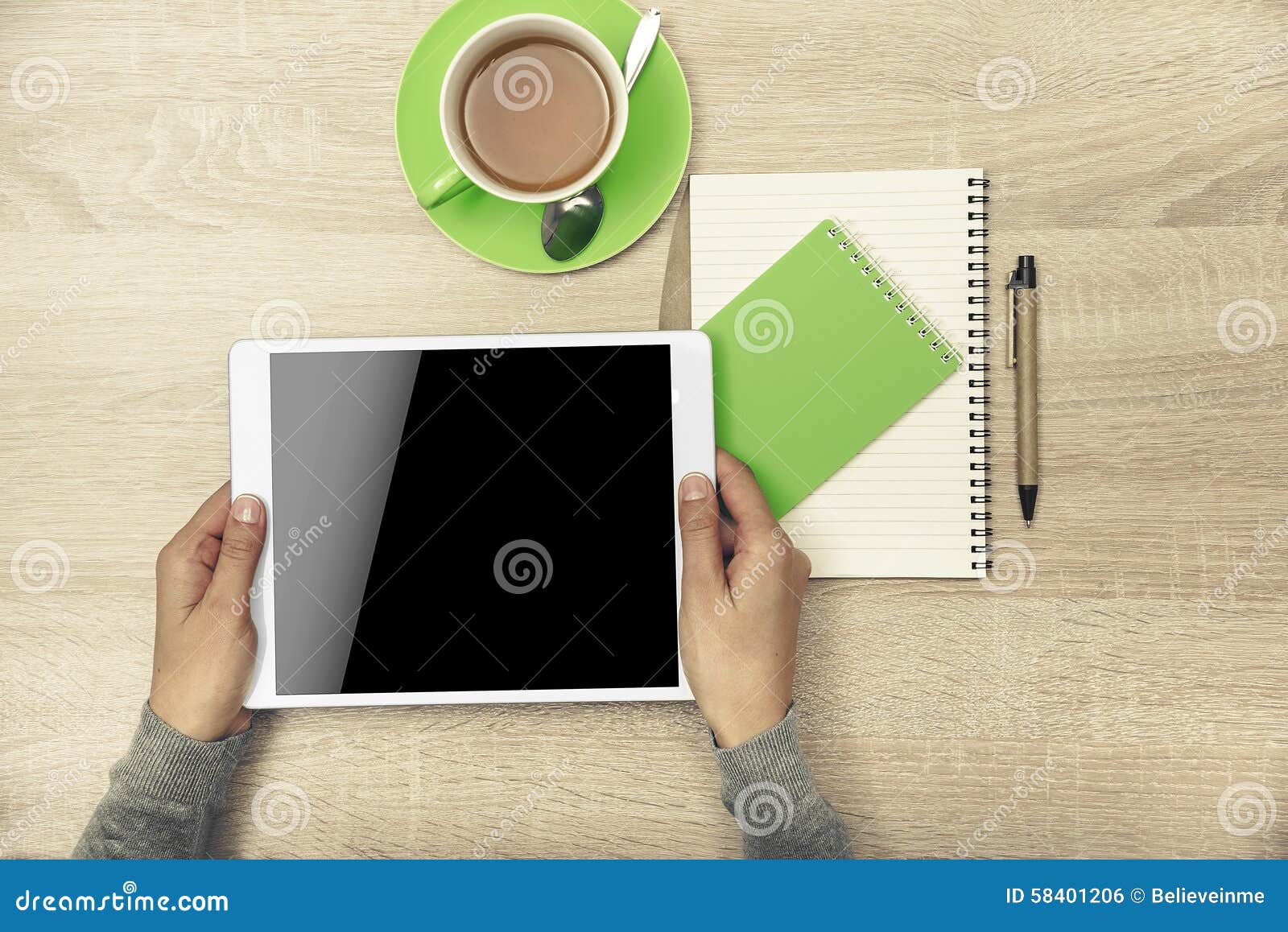 Tablet pc stock photo. Image of mobility, office, display - 58401206