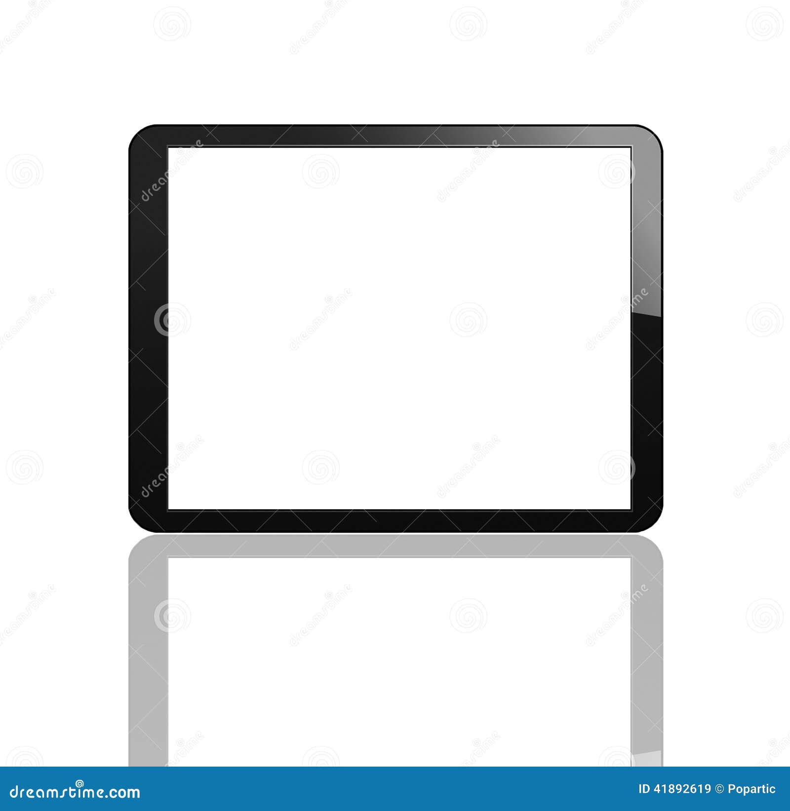 Tablet pc horizontal stock illustration. Illustration of computer ...