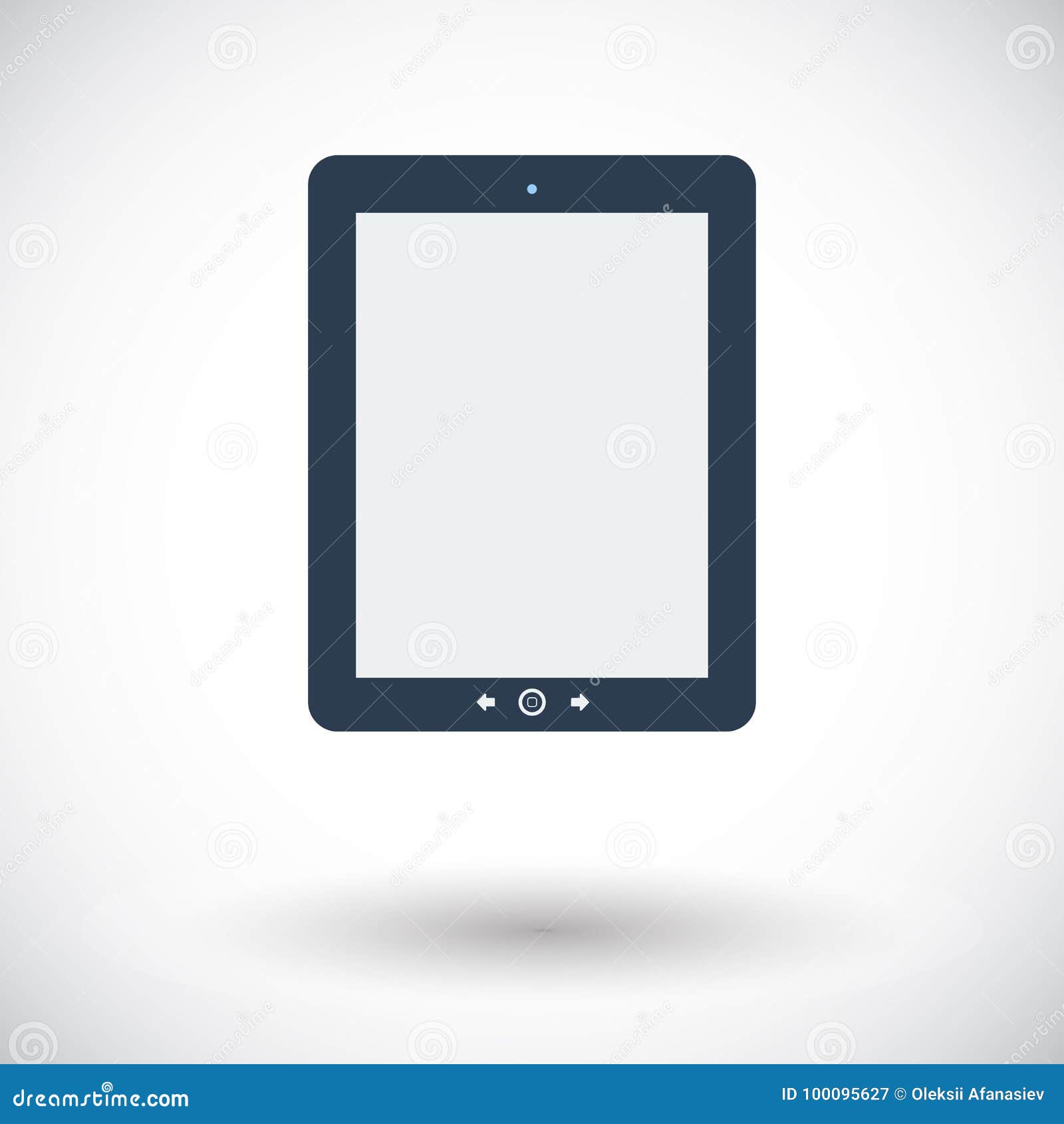 Tablet PC icon. stock vector. Illustration of front - 100095627