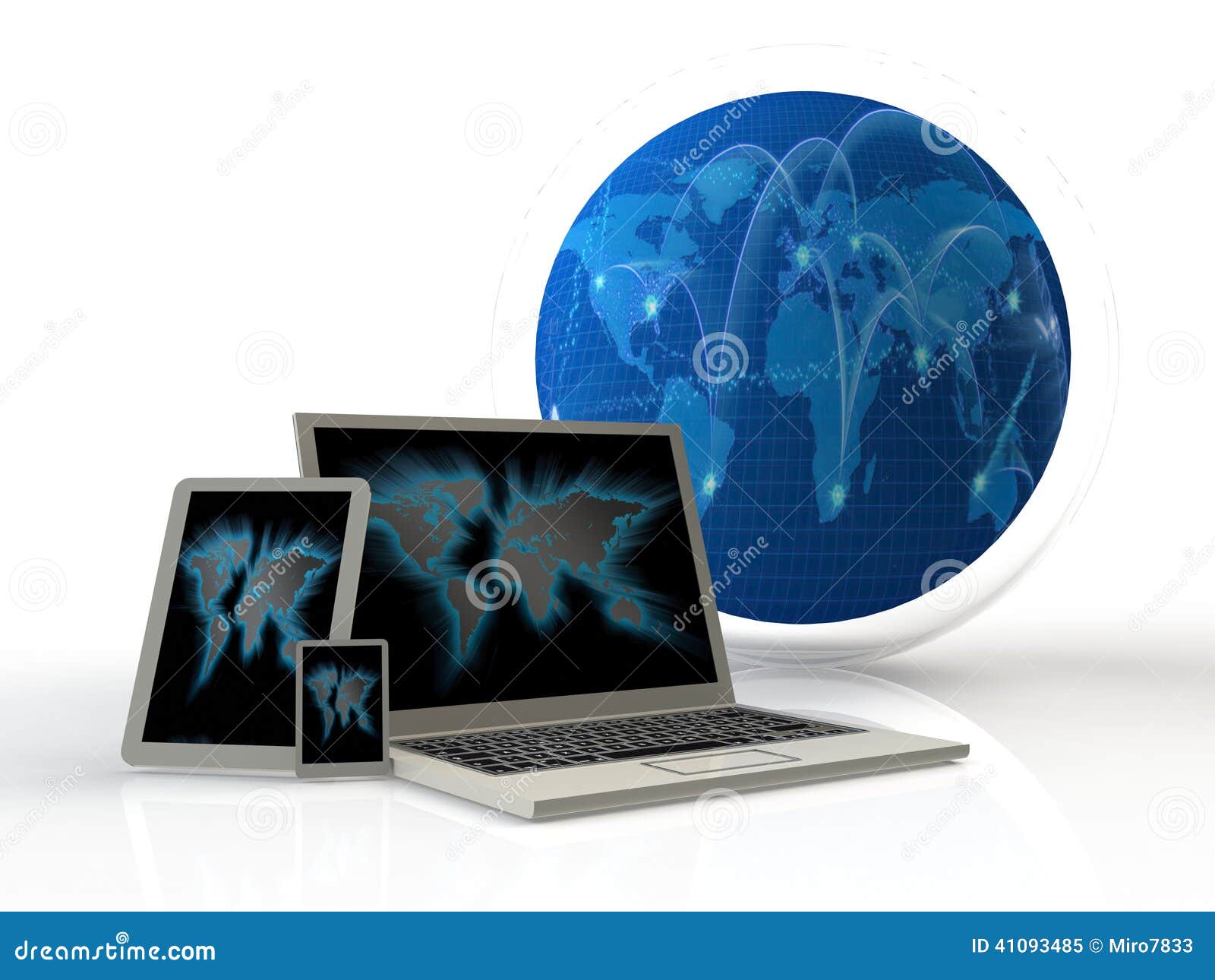 Tablet Pc, Mobile Phone and Different Digital Devices Stock ...