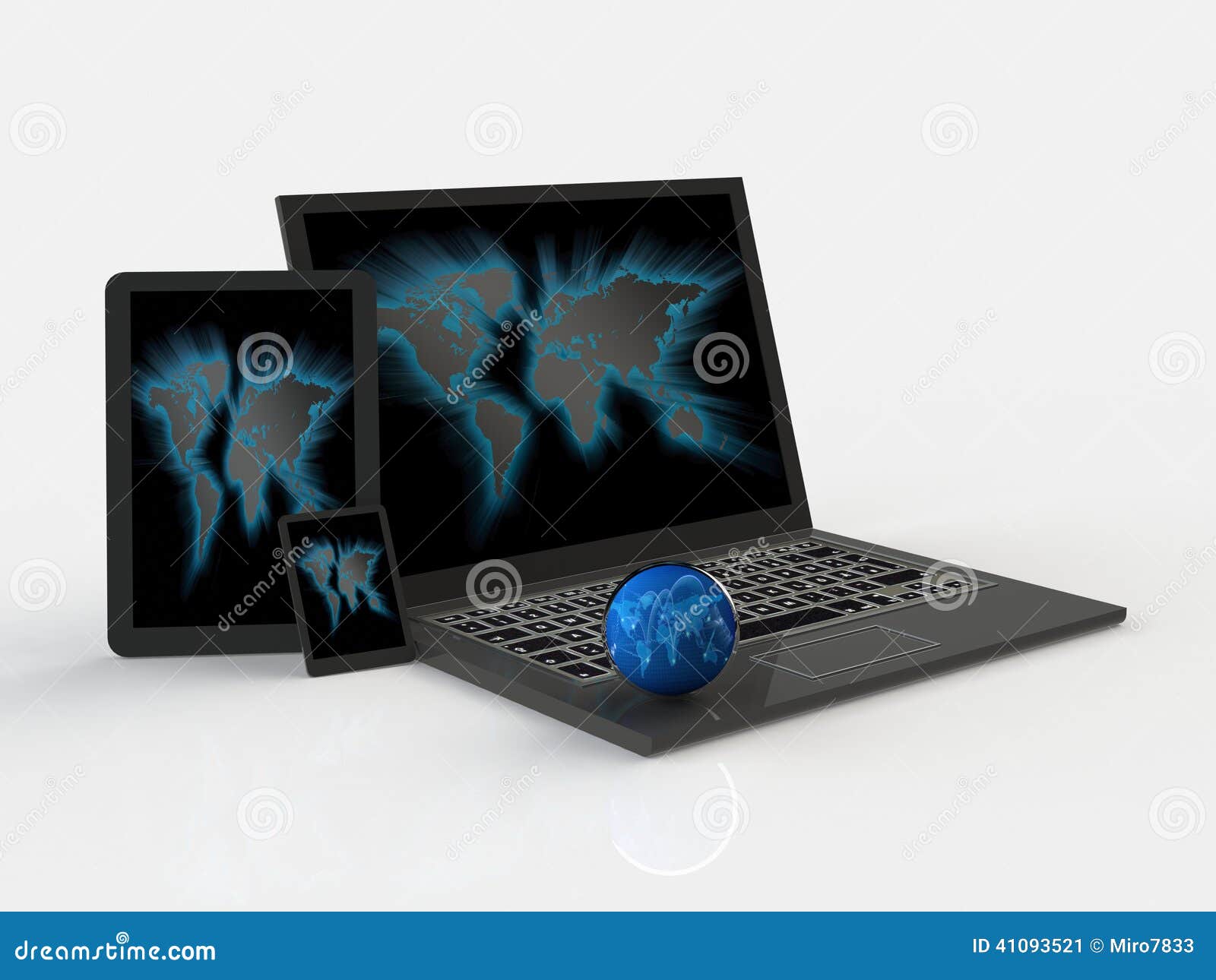 Tablet Pc, Mobile Phone and Different Digital Devices Stock ...