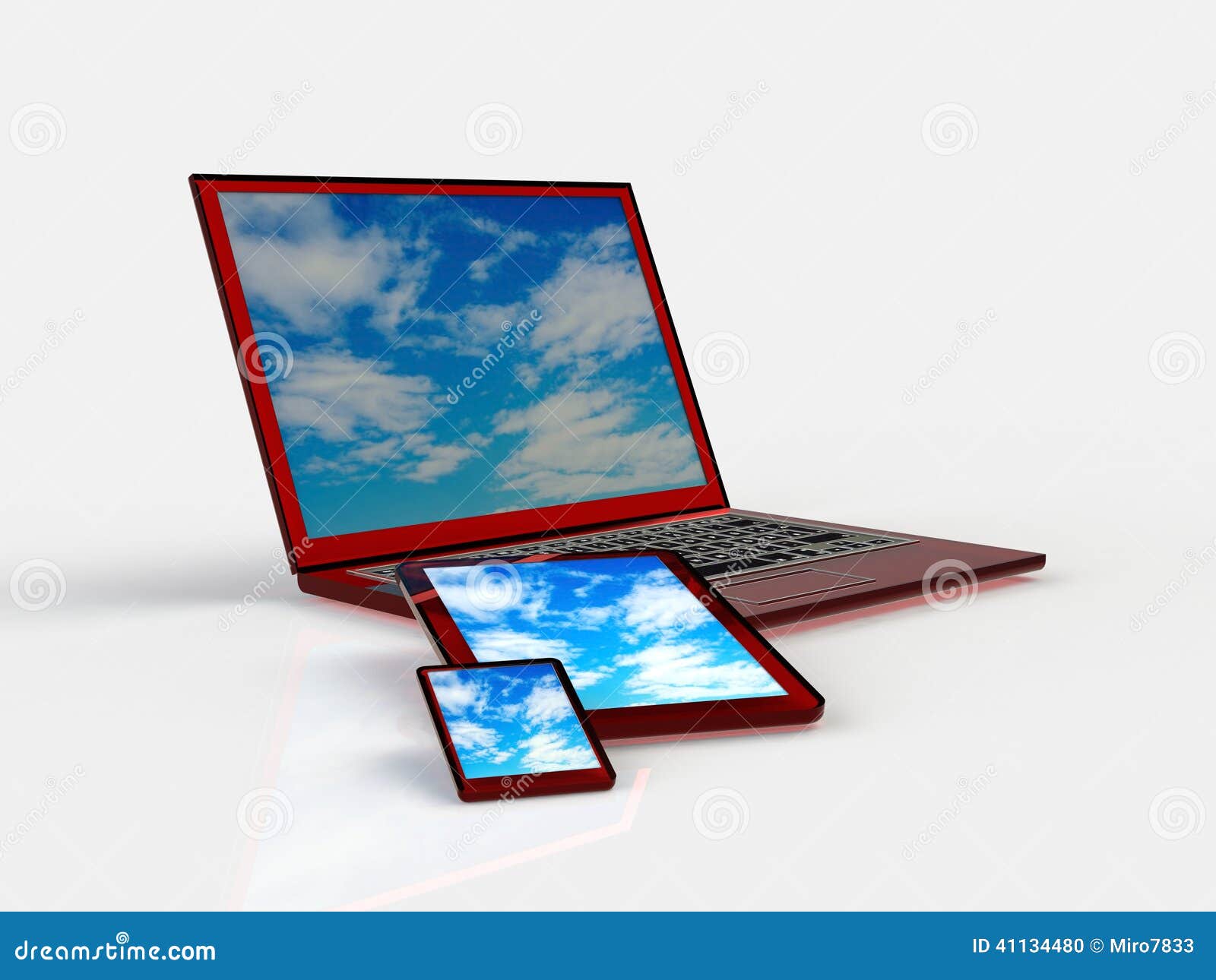 Tablet Pc, Mobile Phone and Different Digital Devices Stock ...