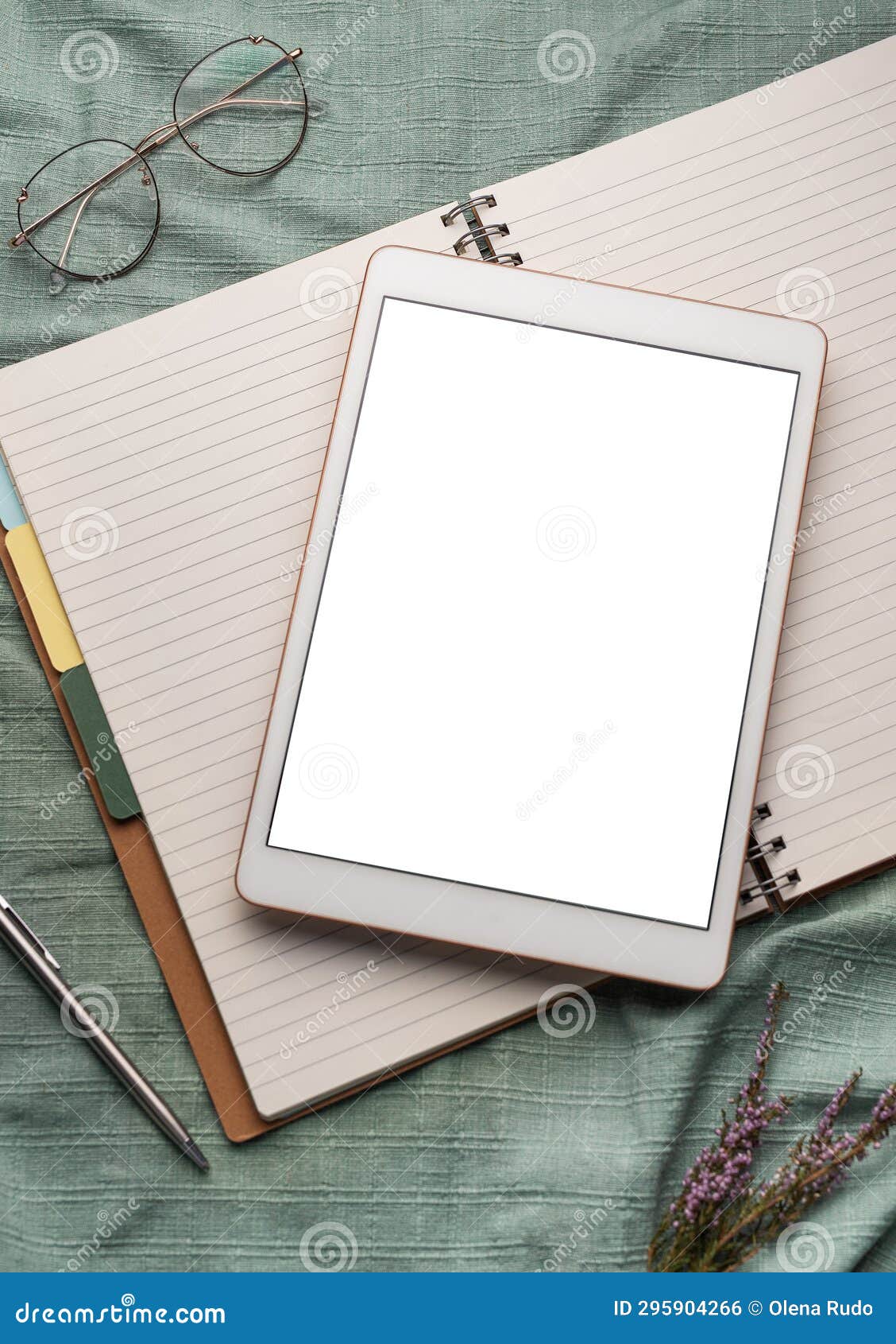 Tablet Pc and Notebooks on the Office Desk Stock Photo - Image of table ...