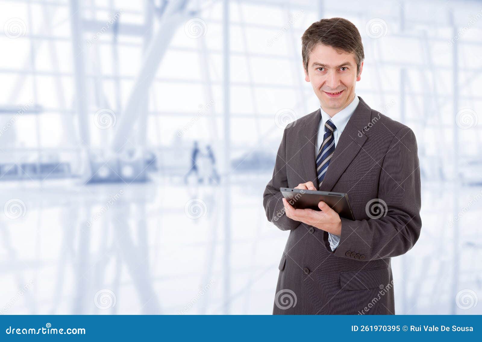 Tablet pc at the office stock image. Image of modern - 261970395