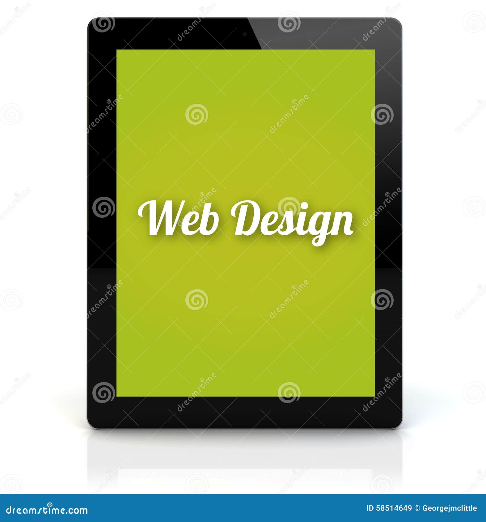Tablet pc web design stock illustration. Illustration of strategy ...