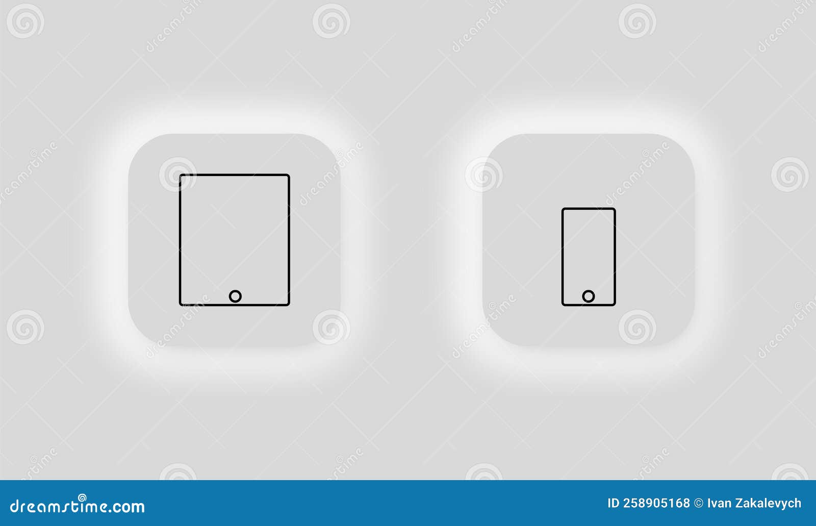 Tablet, Phone Icon. Web Device Symbol. Sign Smartphone Vector Stock ...