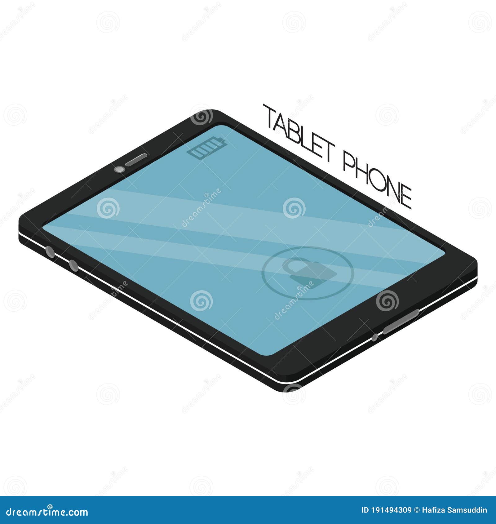 Tablet Phone. Vector Illustration Decorative Design Stock Vector ...