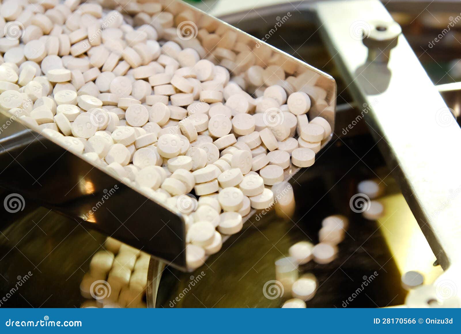 Tablet Pill Production in the Rails Stock Photo - Image of ...
