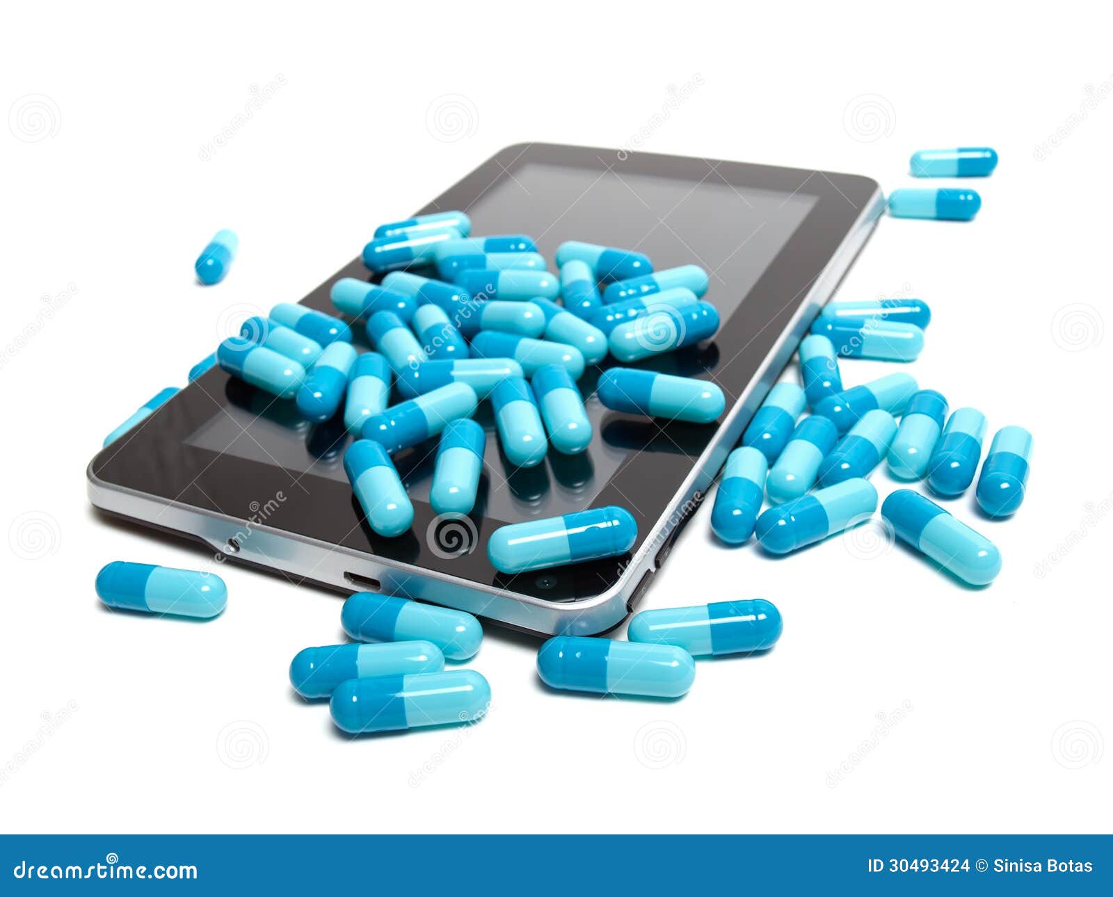 Tablet and pills stock photo. Image of addict, display - 30493424