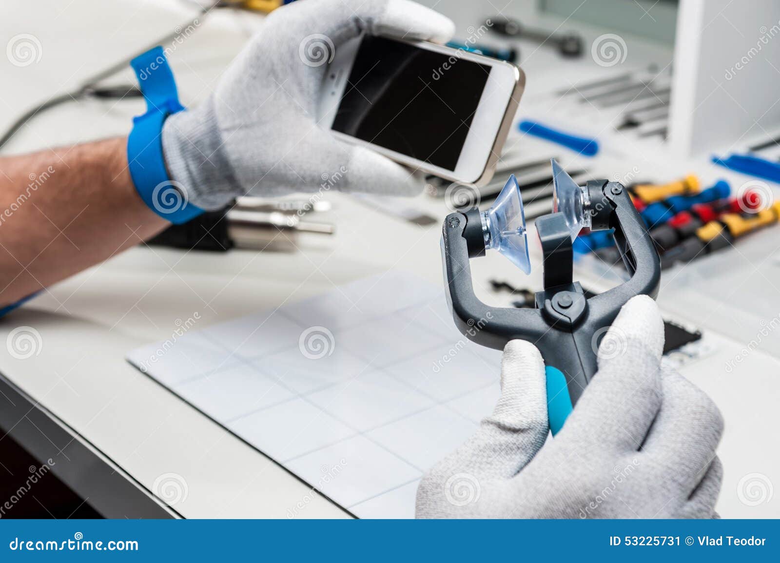 Tablet, pod repair stock image. Image of consumption - 53225731