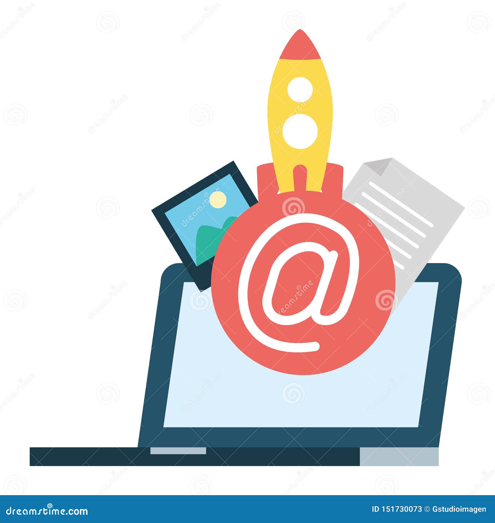 Send email related stock illustration. Illustration of email - 151730073