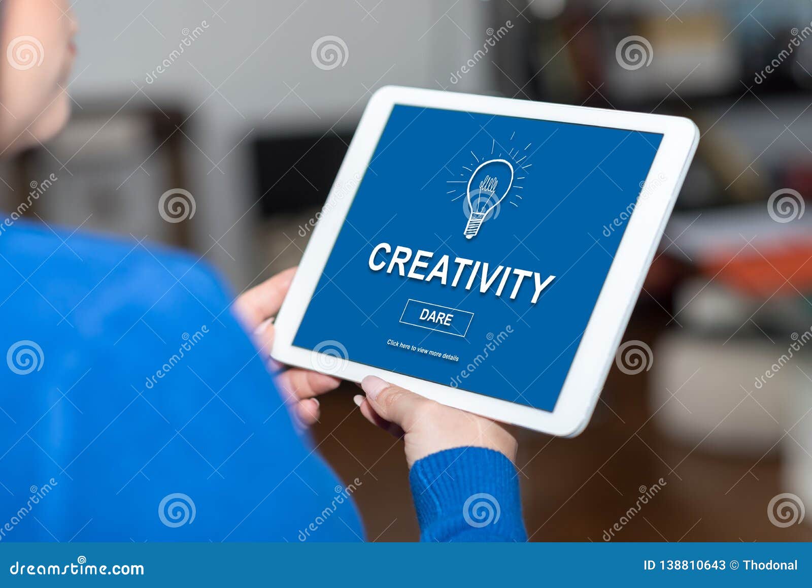 Creativity Concept on a Tablet Stock Image - Image of inspiration, idea ...