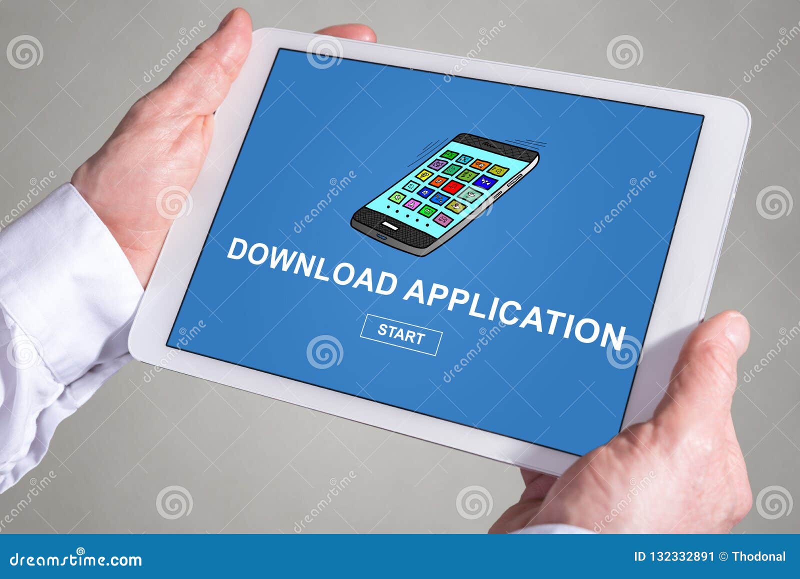 Download Application Concept on a Tablet Stock Image - Image of ...