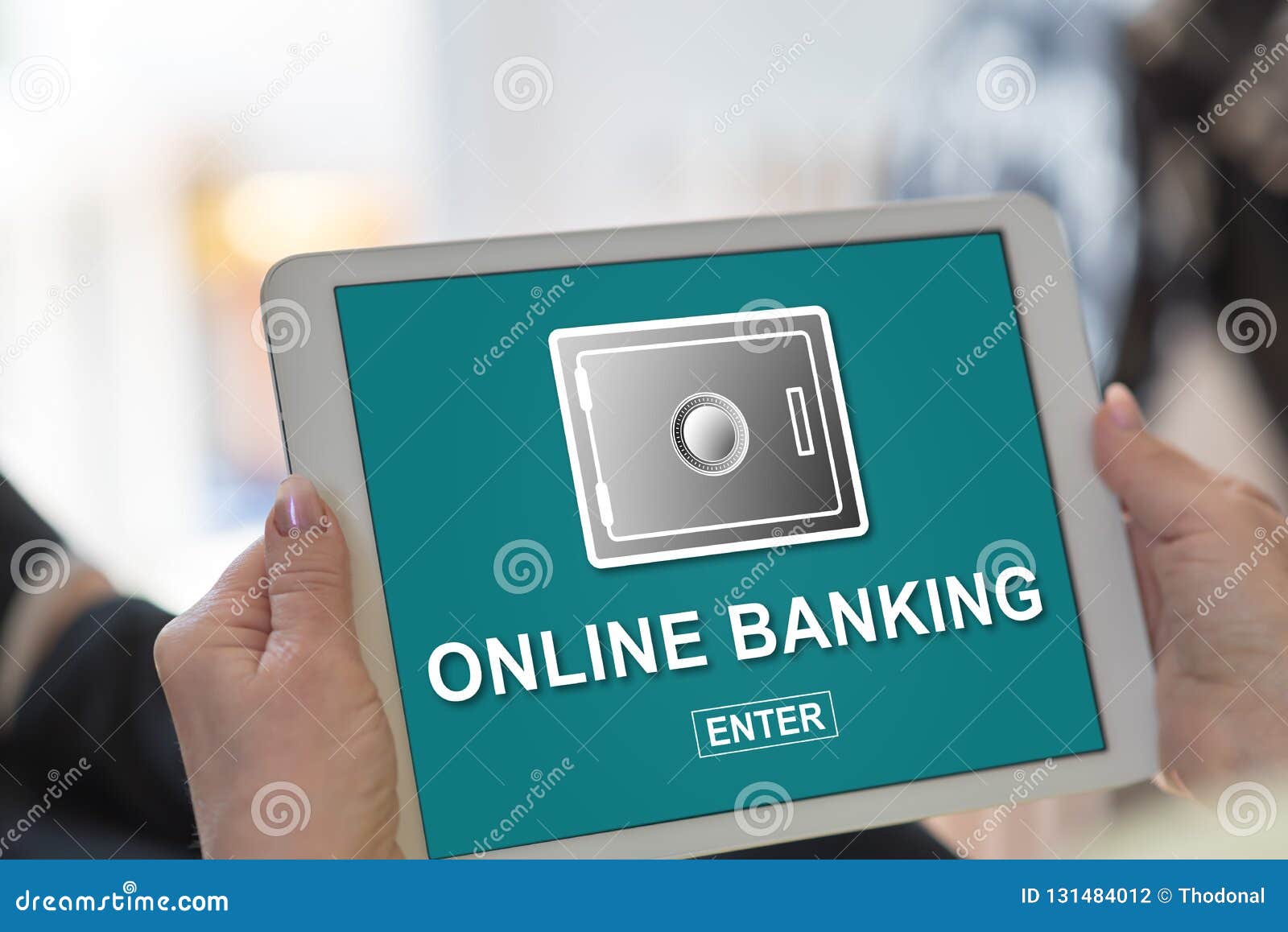 Online Banking Concept on a Tablet Stock Photo - Image of form ...