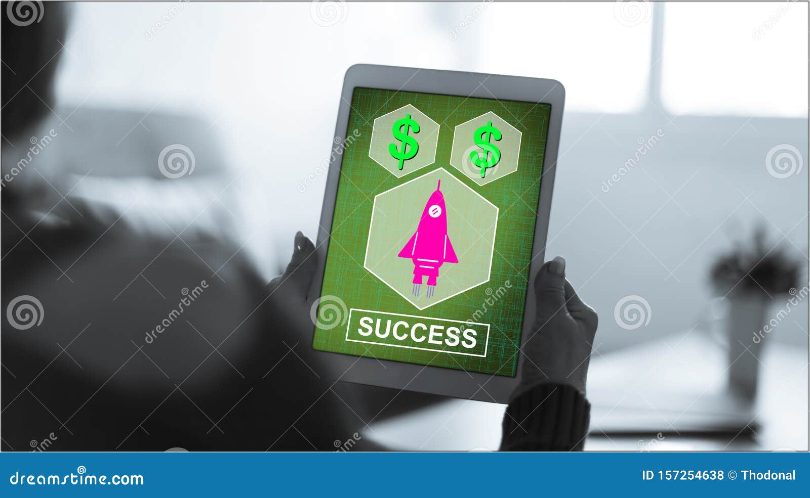 Success Concept on a Tablet Stock Photo - Image of goal, revenue: 157254638
