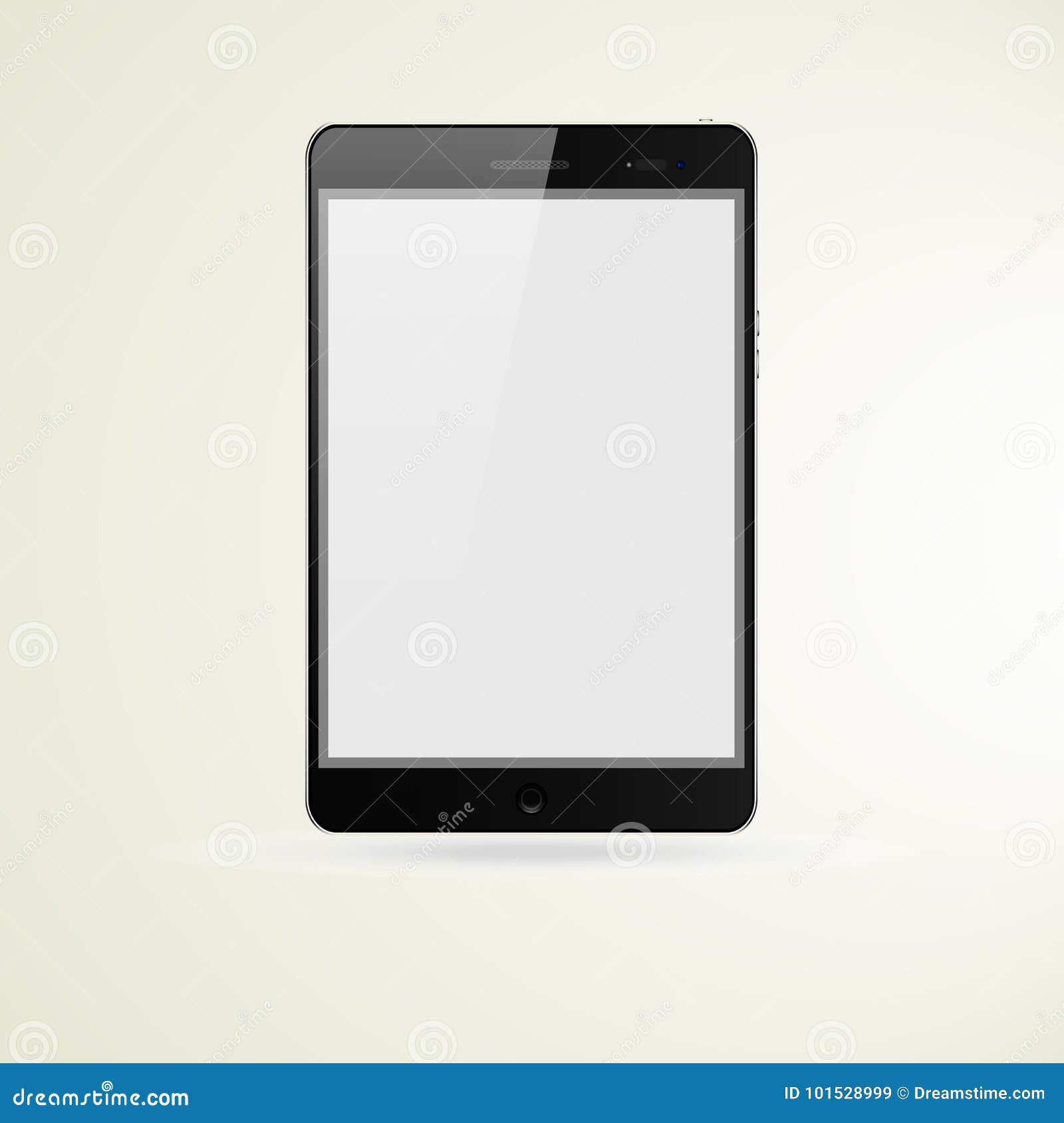 Tablet style black color stock vector. Illustration of modern - 101528999
