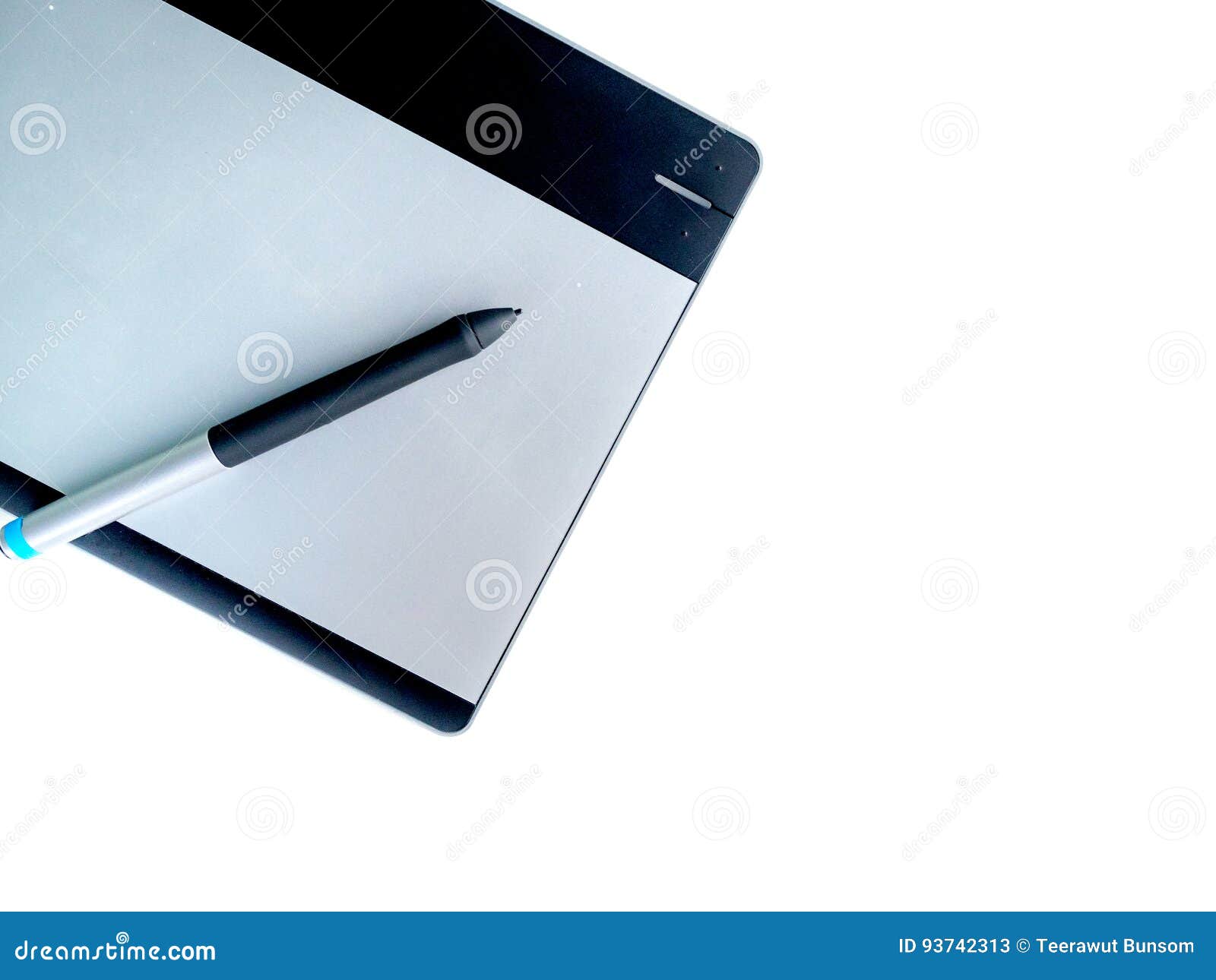 Tablet and stylus stock image. Image of retouching, sketch - 93742313