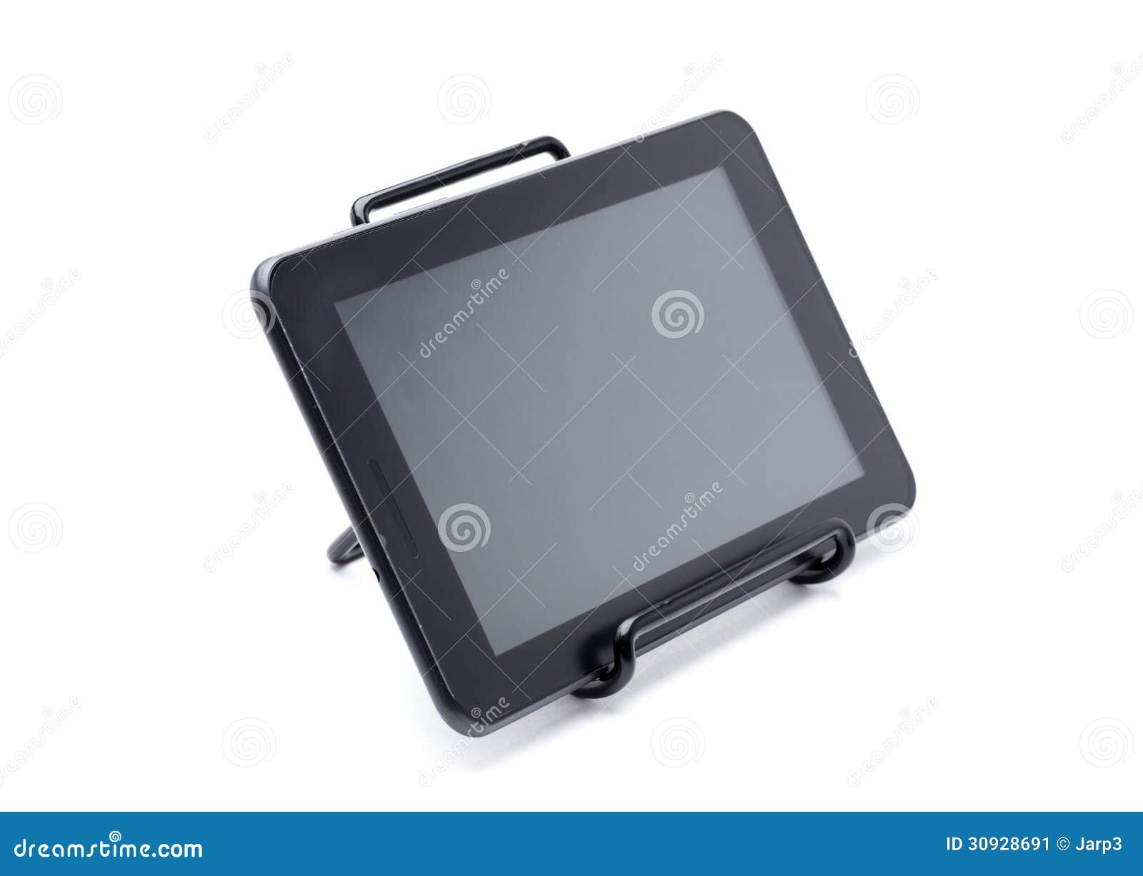 Tablet in support stock image. Image of touchscreen, white - 30928691