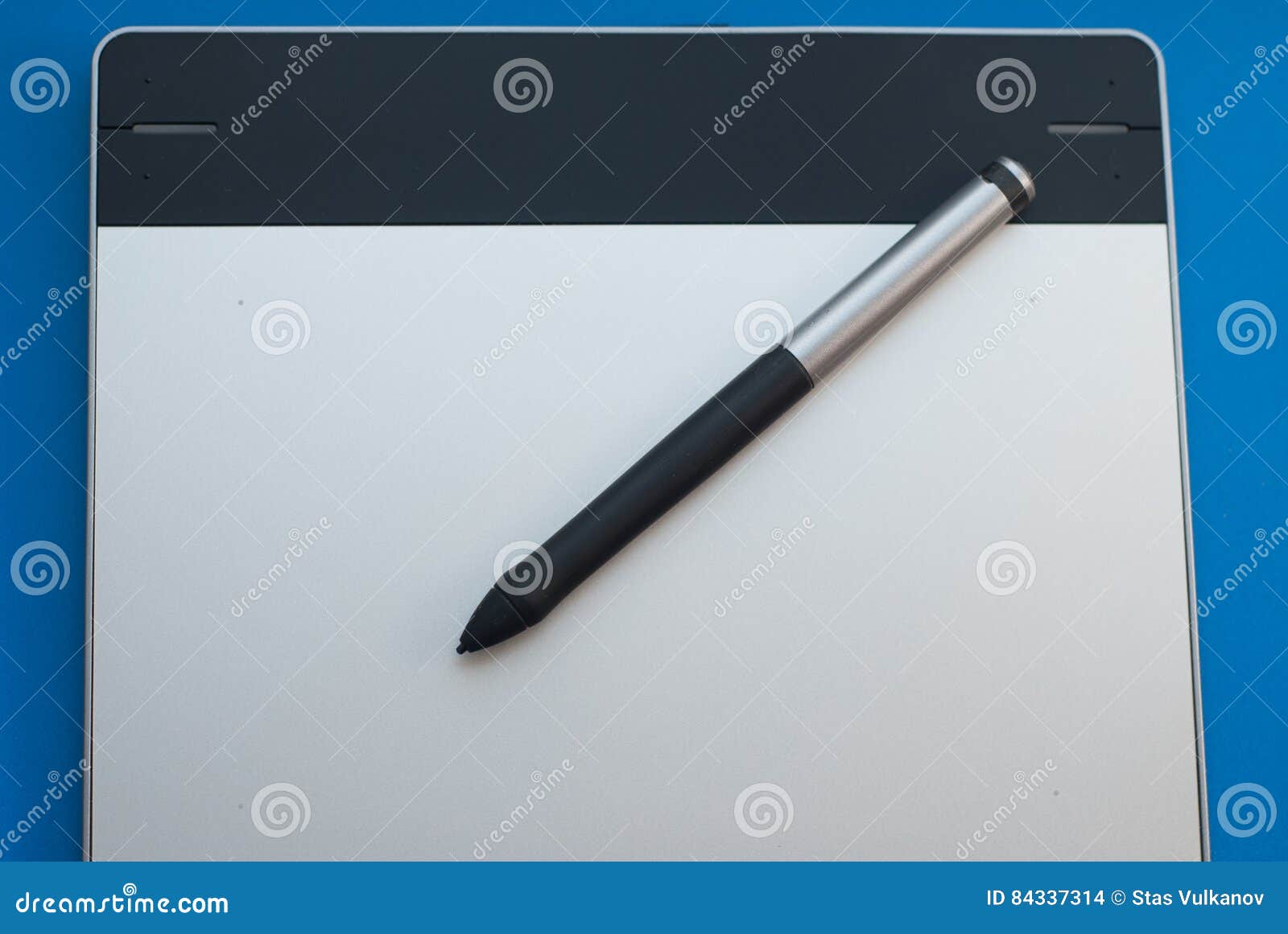 The Tablet on the Table and a Pen, Stock Photo - Image of closeup ...