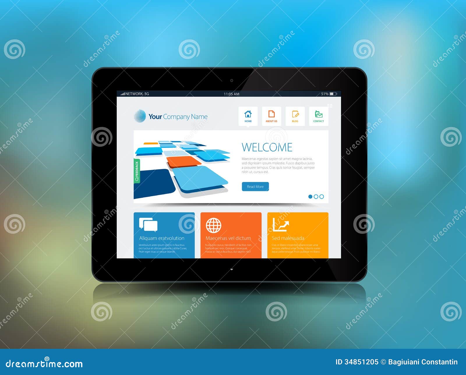 Tablet Technology Background Stock Vector - Illustration of screen ...