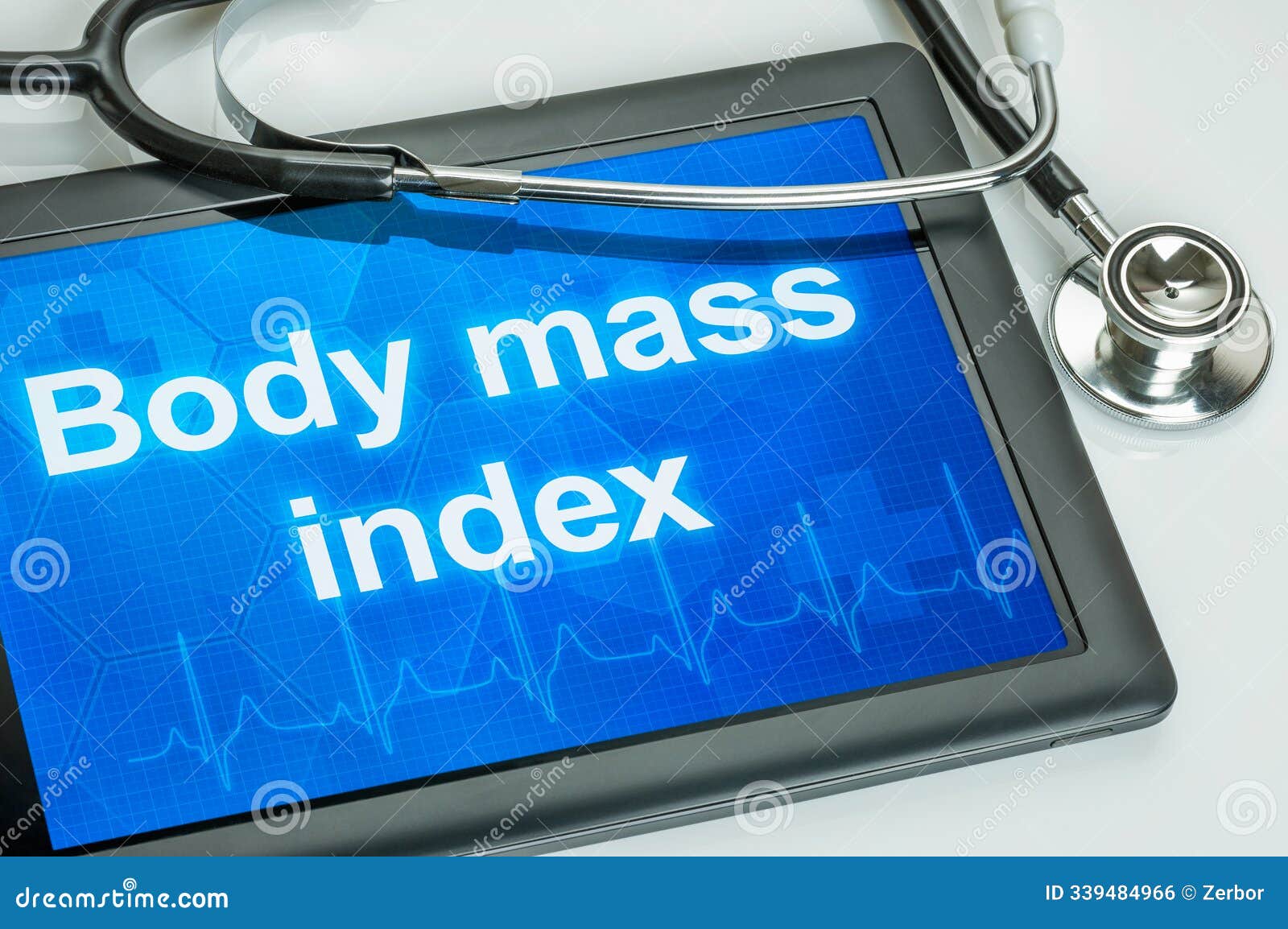 Tablet with the Text Body Mass Index Stock Photo - Image of muscle ...