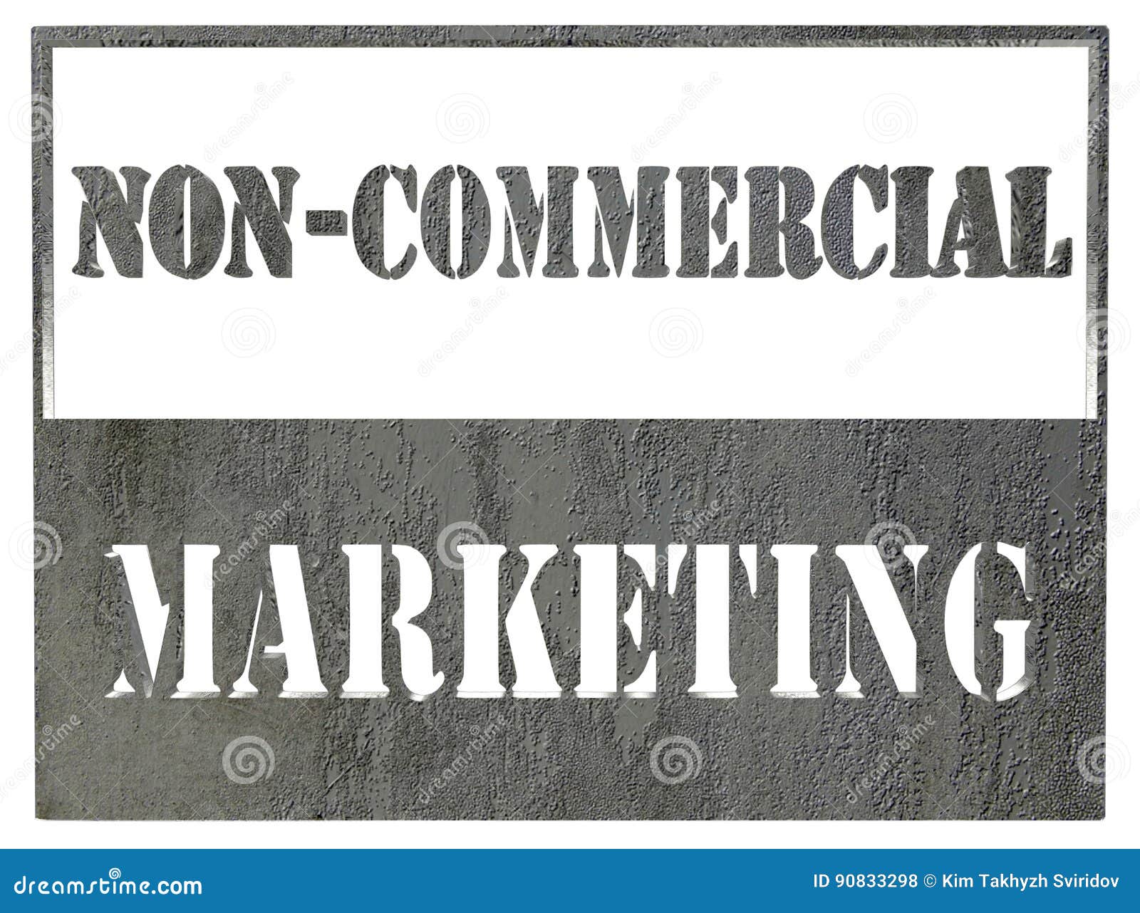 A Tablet with the Text of a Non-commercial Marketing on a White ...