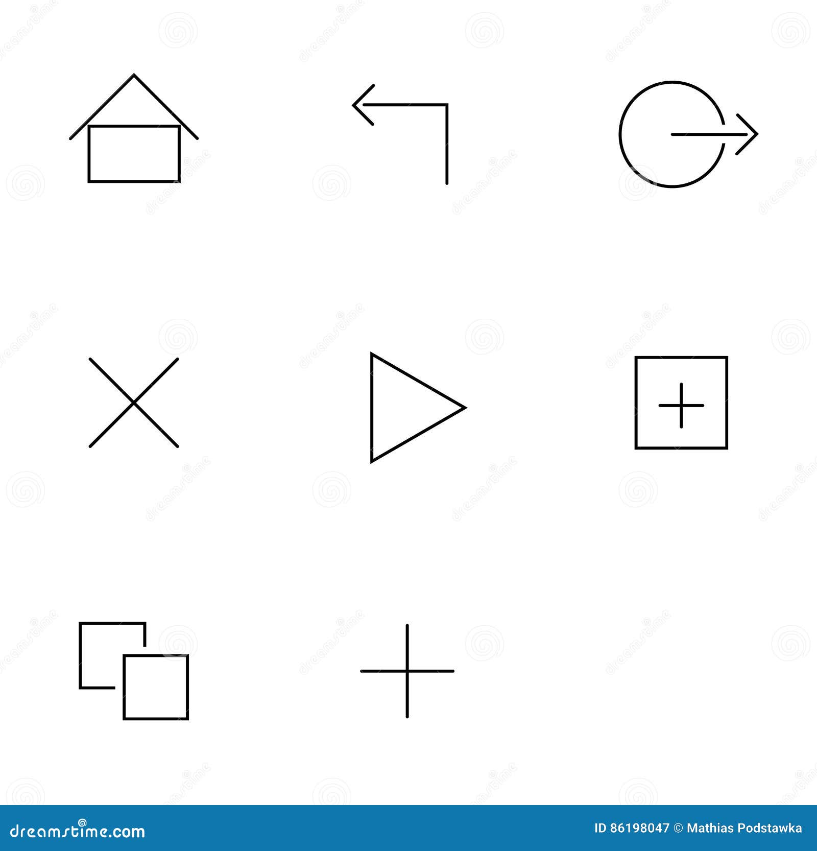 Tablet Touch Icons stock illustration. Illustration of point - 86198047