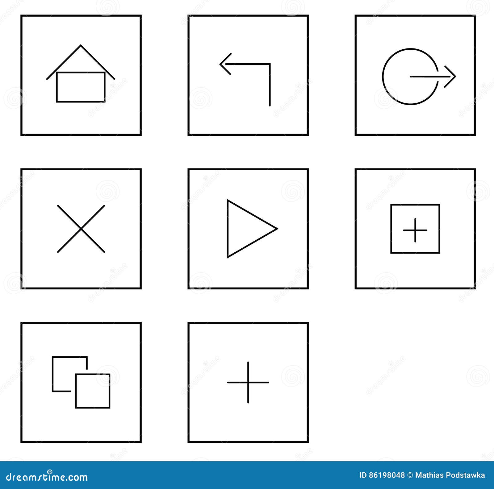 Tablet Touch Icons stock illustration. Illustration of gesture - 86198048