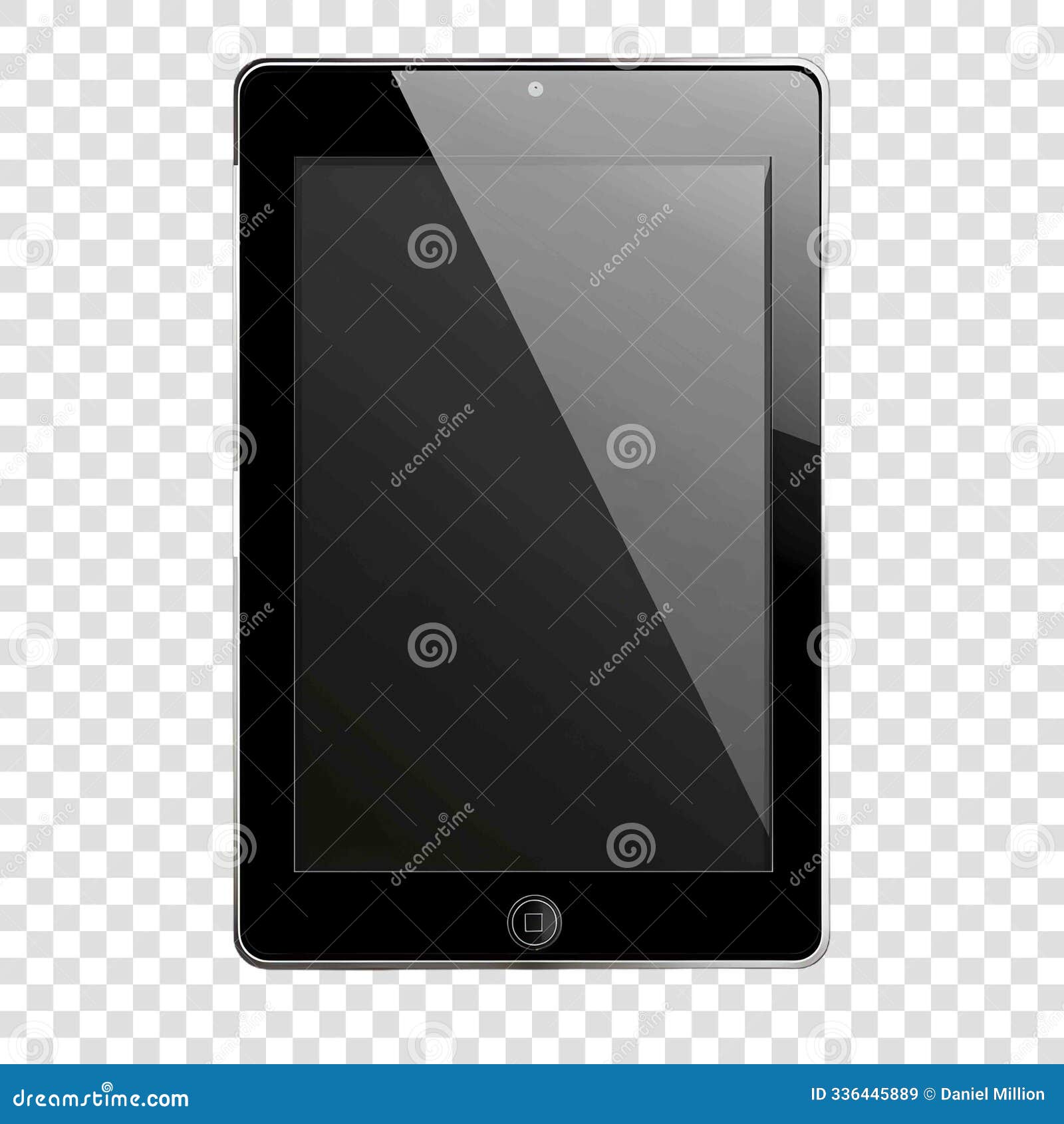 Tablet Transparent Background Realistic Element Stock Illustration ...