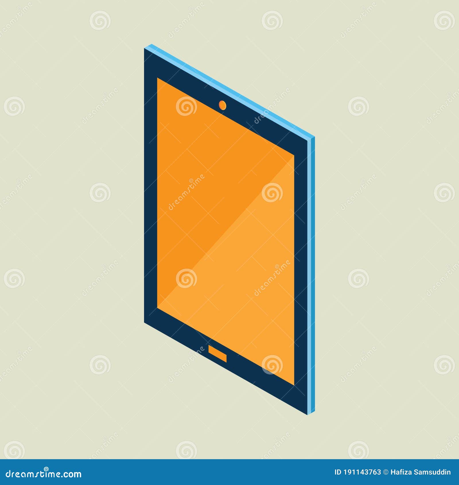 Tablet. Vector Illustration Decorative Design Stock Vector ...