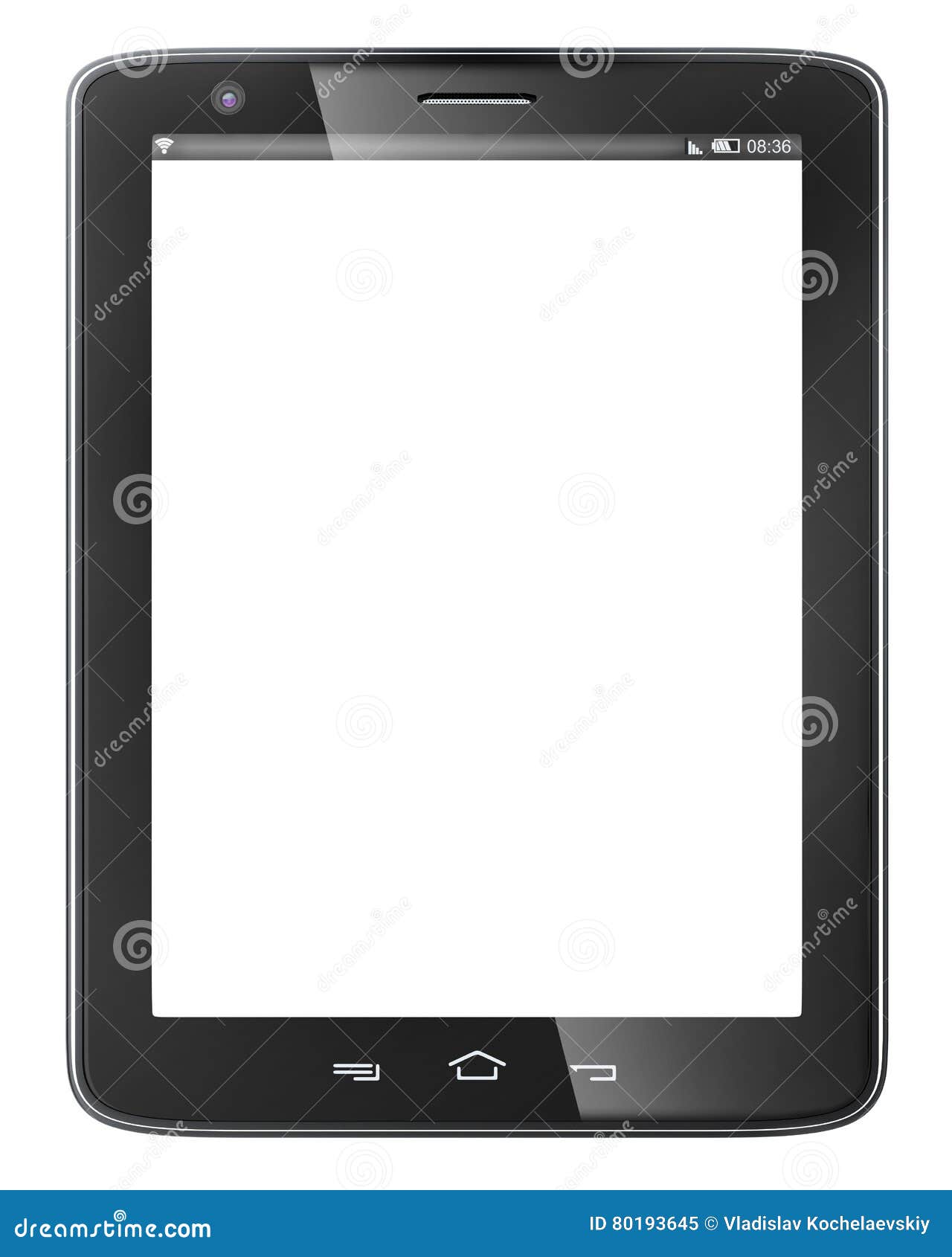 Tablet view front stock illustration. Illustration of tablet - 80193645
