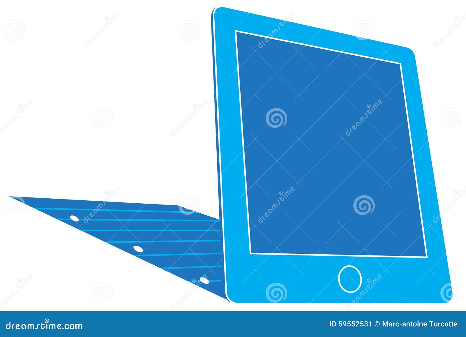 Tablet vs Paper stock illustration. Illustration of sheet - 59552531