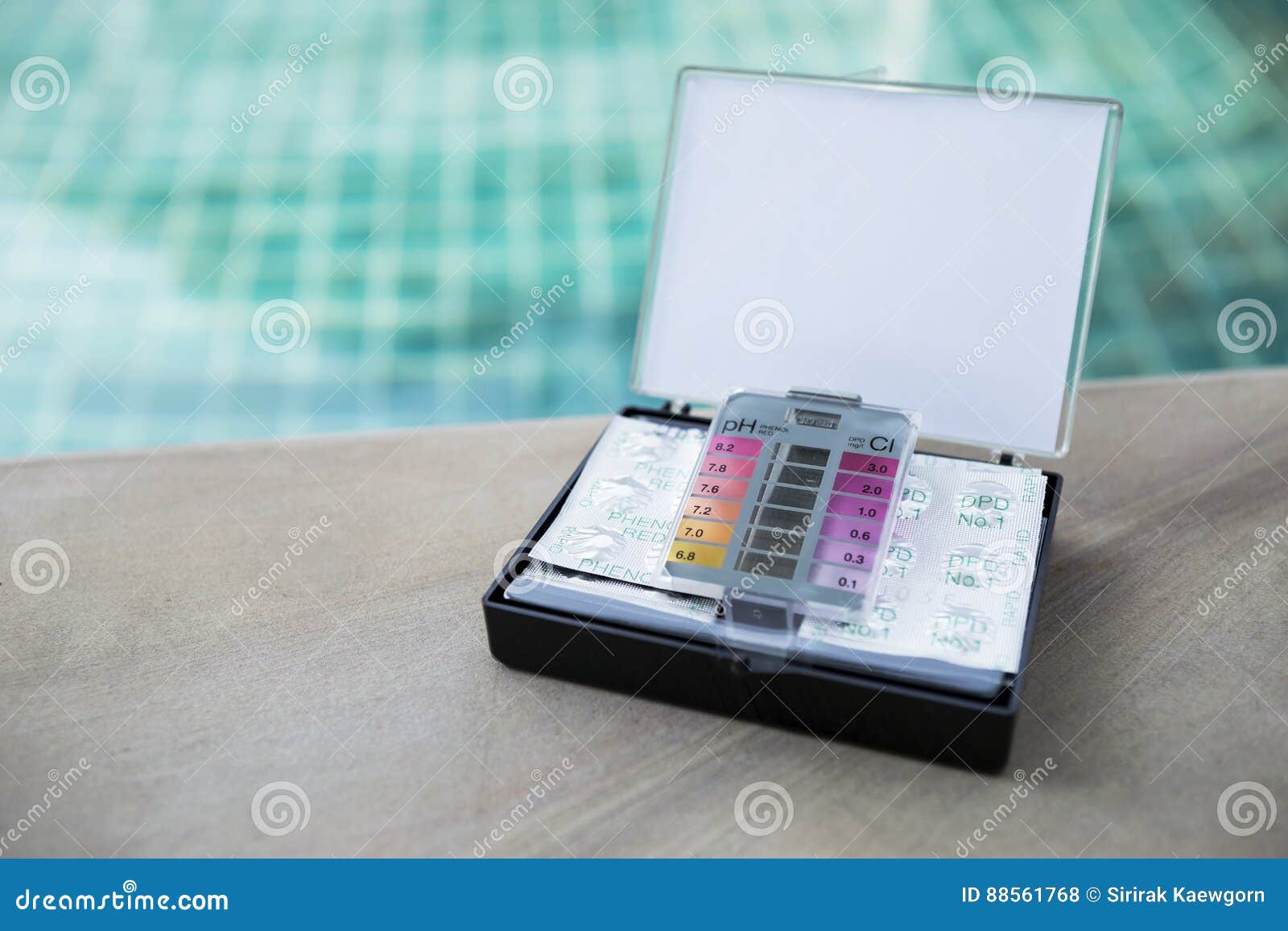 Tablet Water Testing Test Kit Stock Photo - Image of control, blue ...