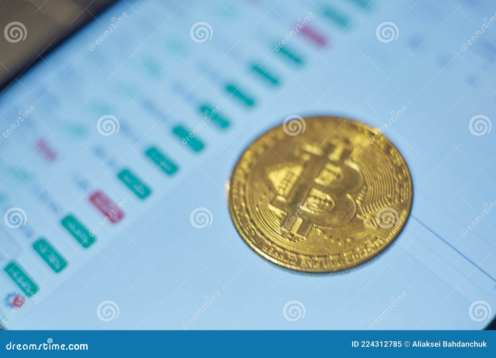 A Tablet on Which Cryptocurrency Rates are Displayed. There is a ...