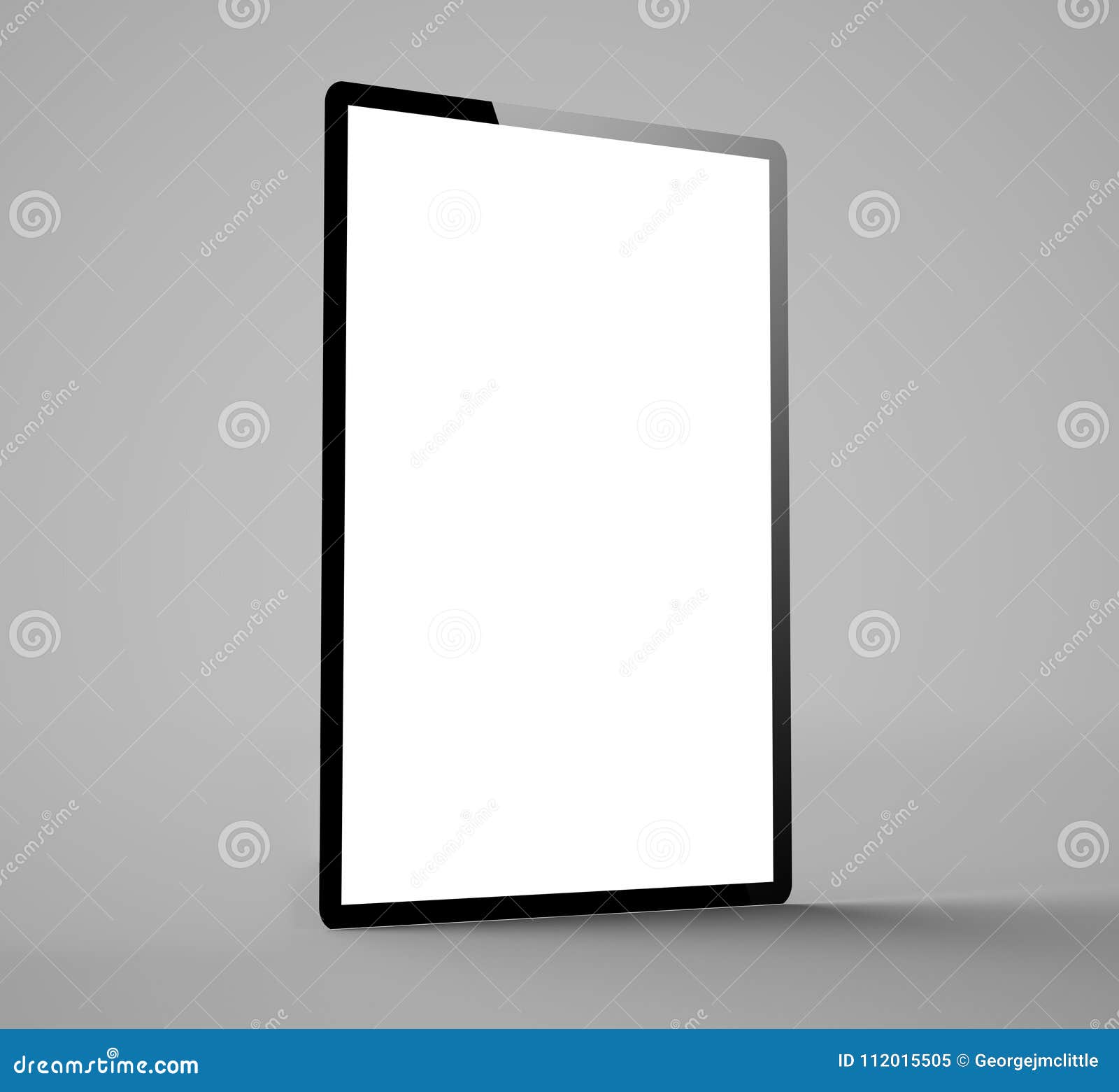 Tablet white screen stock illustration. Illustration of background ...