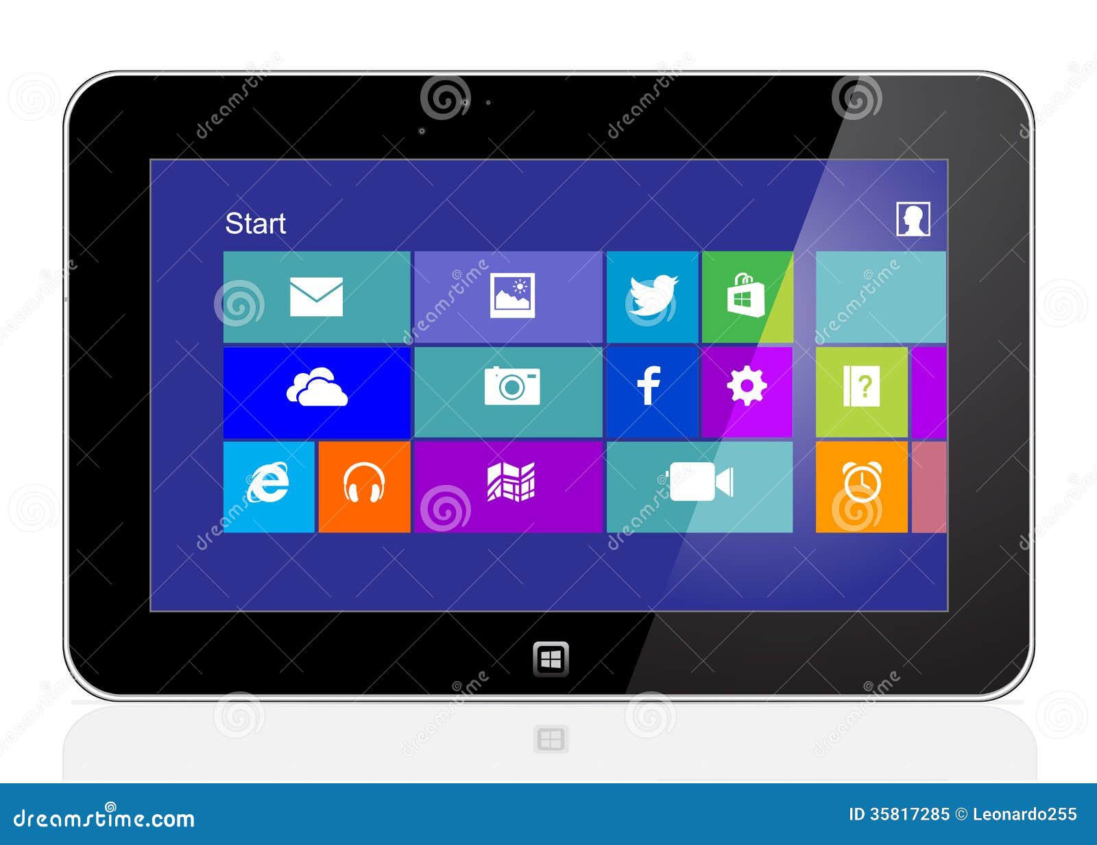 Microsoft Windows 10 8 Logo Dark Night Glowing Logo In Neon Light Neon ...