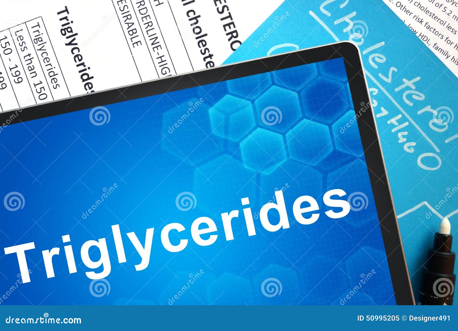 Tablet with Words Triglycerides Stock Image - Image of dangerous ...