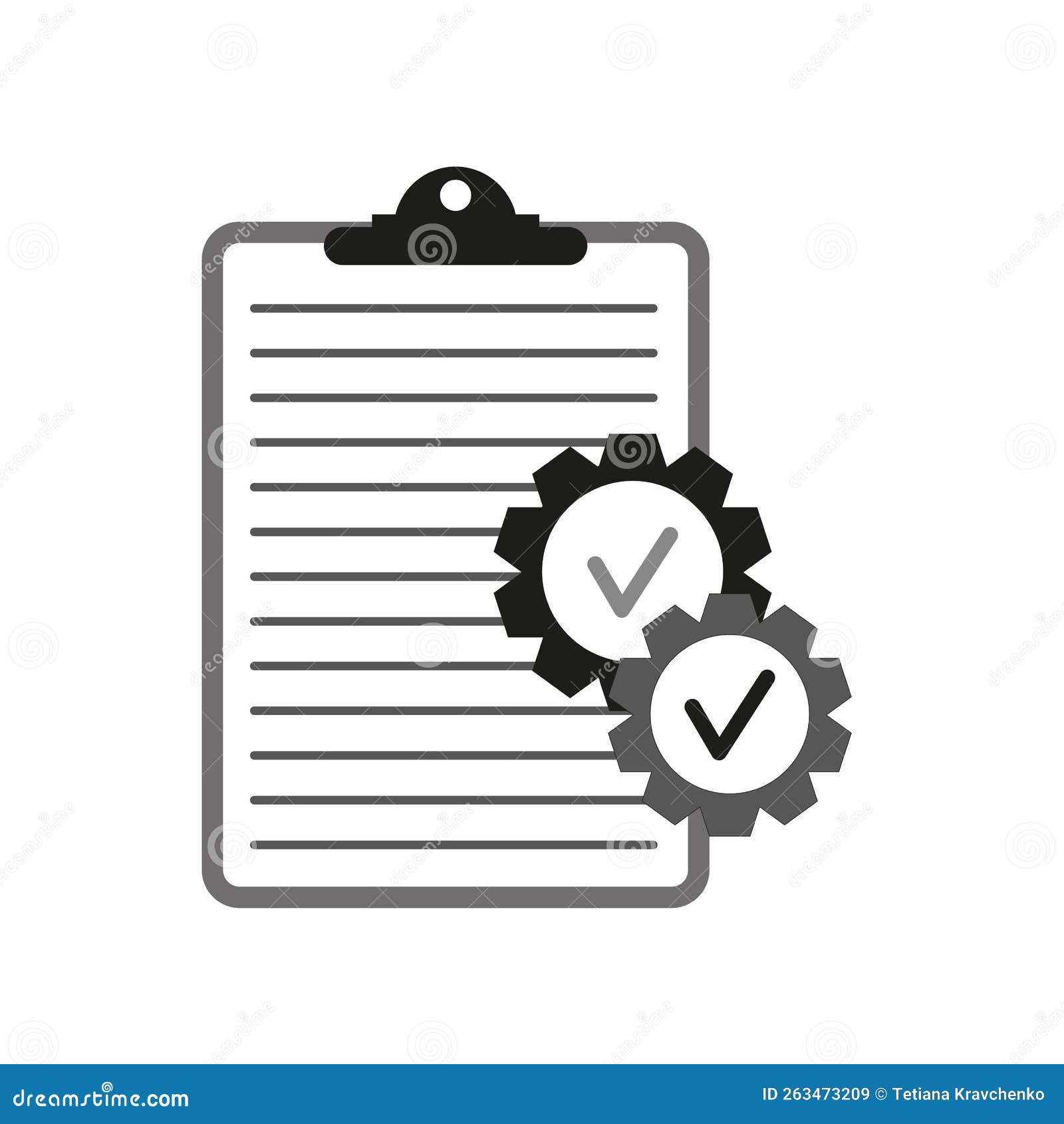 Tablet for Writing Clock Icon. Schedule Concept. Document Symbol ...