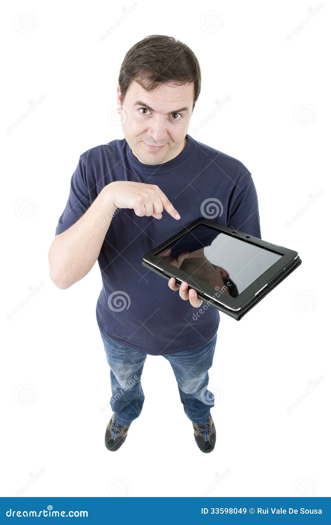 Tablet stock image. Image of relaxed, emotion, silly - 33598049