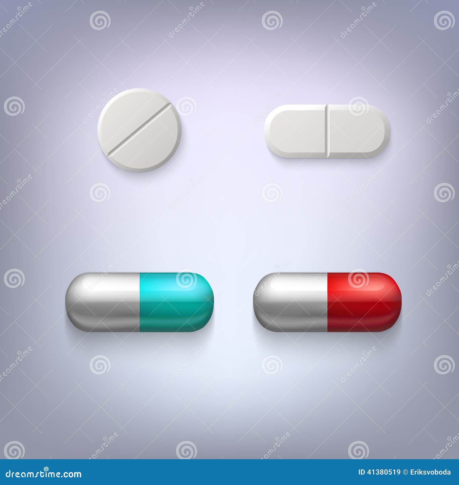 Tabletas Y Ejemplo Del Vector De Las Píldoras Ilustración del Vector ...