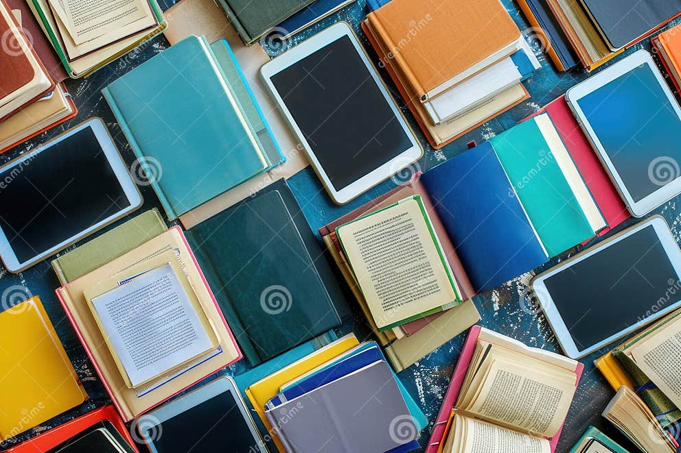 A Tabletop Display of Modern Technology for Learning, Featuring E ...