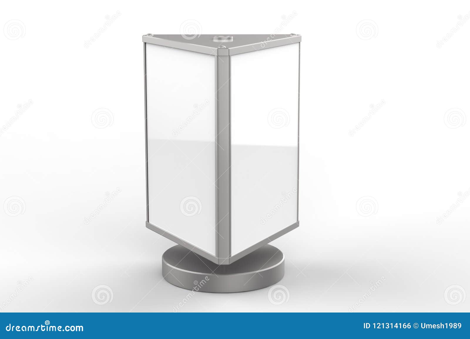 Tabletop Rotating Advertising LED Light Box. Stock Illustration ...