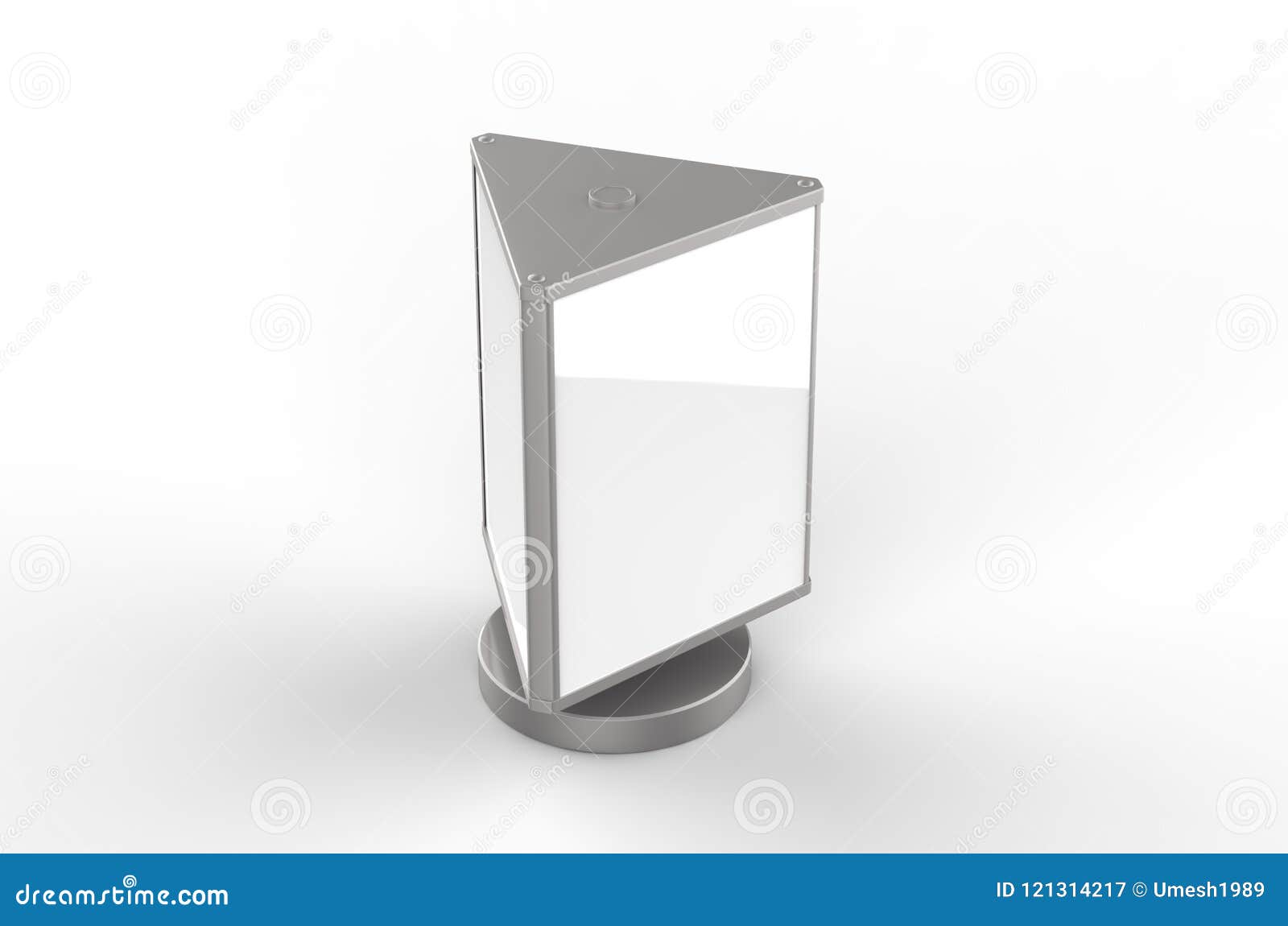 Tabletop Rotating Advertising LED Light Box. Stock Illustration ...