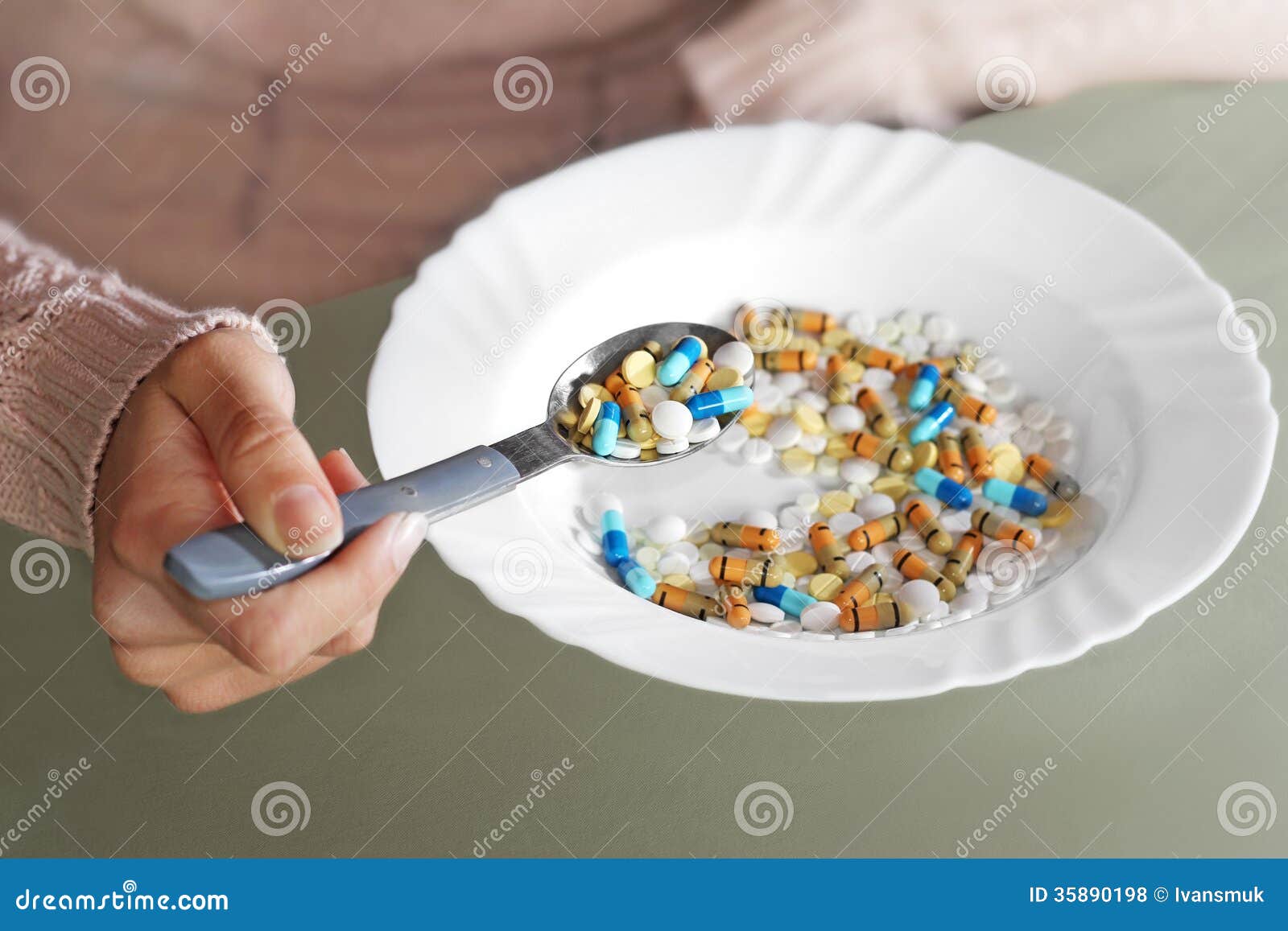 Tablets as meals stock photo. Image of healthy, lunch - 35890198